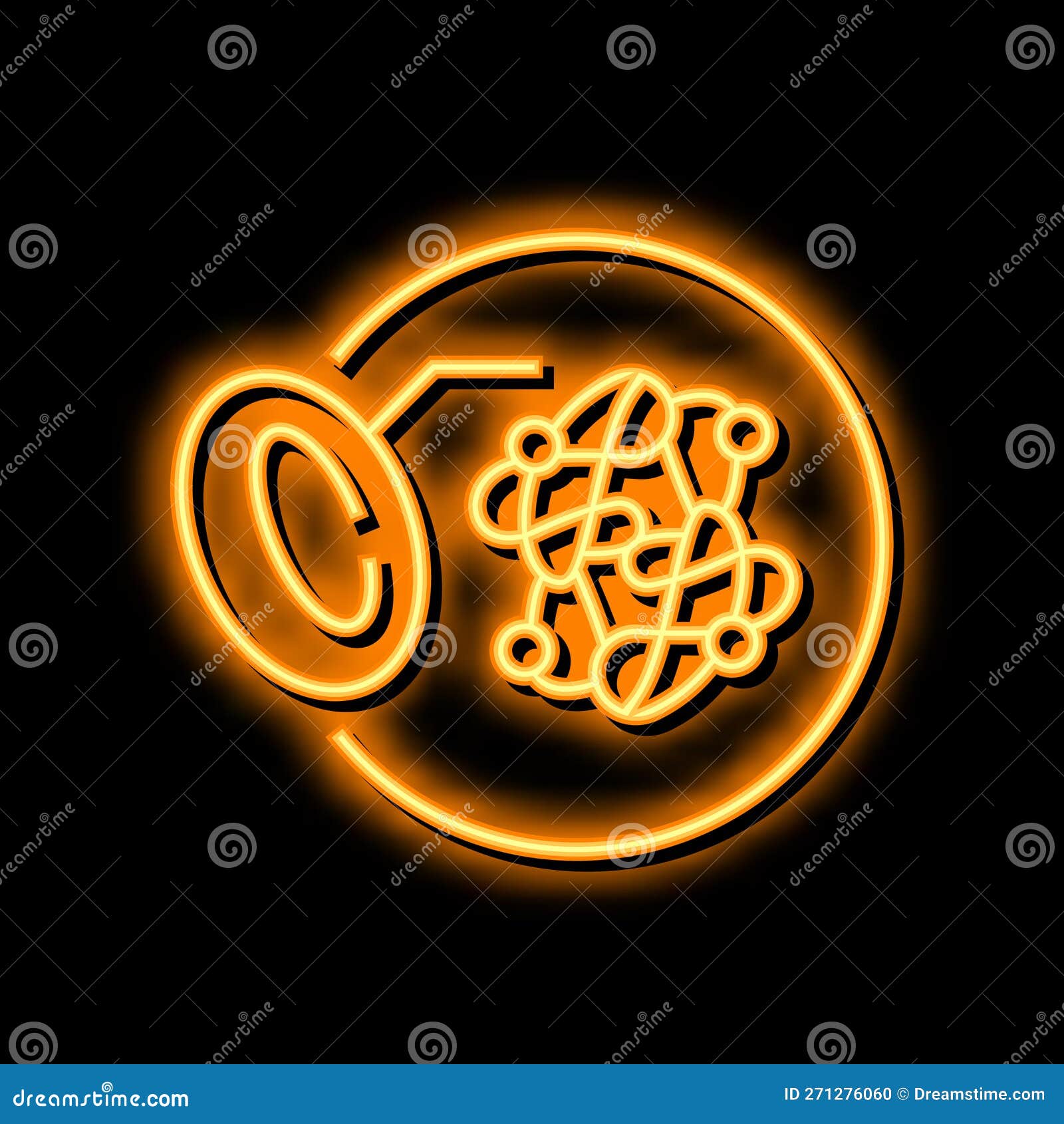 Hemoglobin for Blood Neon Glow Icon Illustration Stock Vector ...