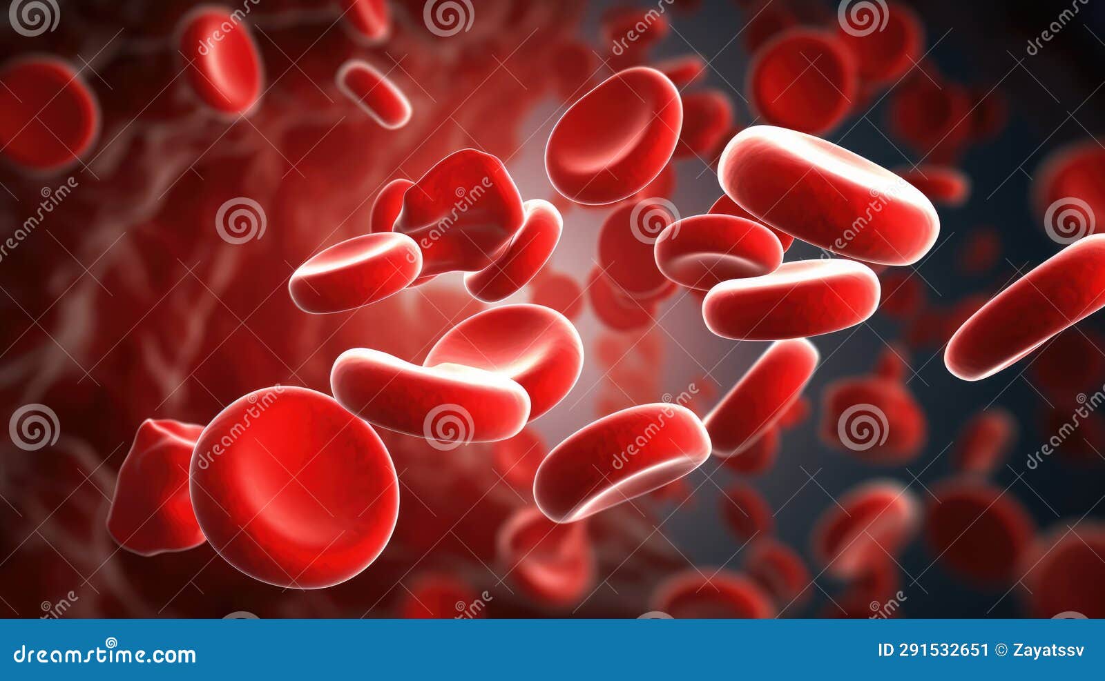 Hemoglobin Cells Floating in Blood Stock Illustration - Illustration of ...