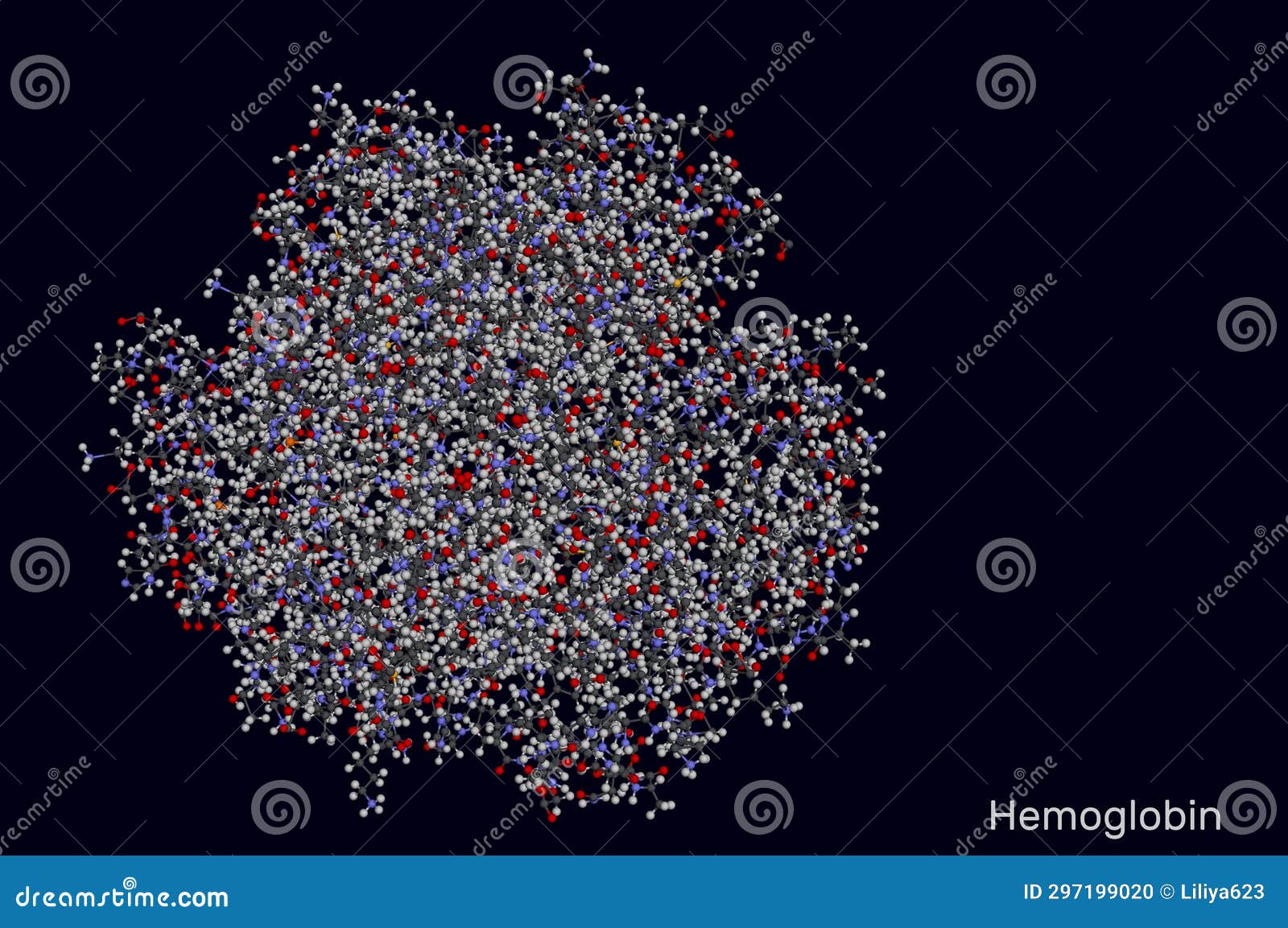 Hemoglobin Haemoglobin, Hb or Hgb Molecule. it is Blood Protein ...