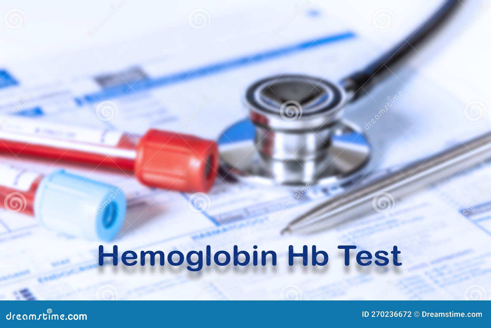 Hemoglobin Hb Test Testing Medical Concept. Checkup List Medical Tests ...