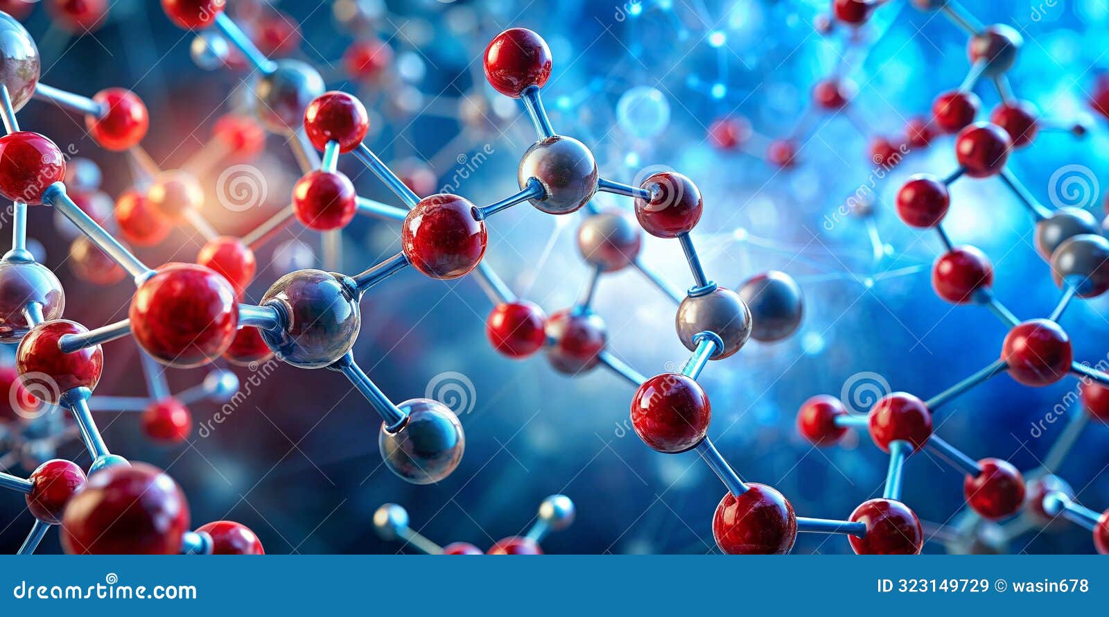 Hemoglobin Molecule Under a Microscope Chemistry Medicine Education ...