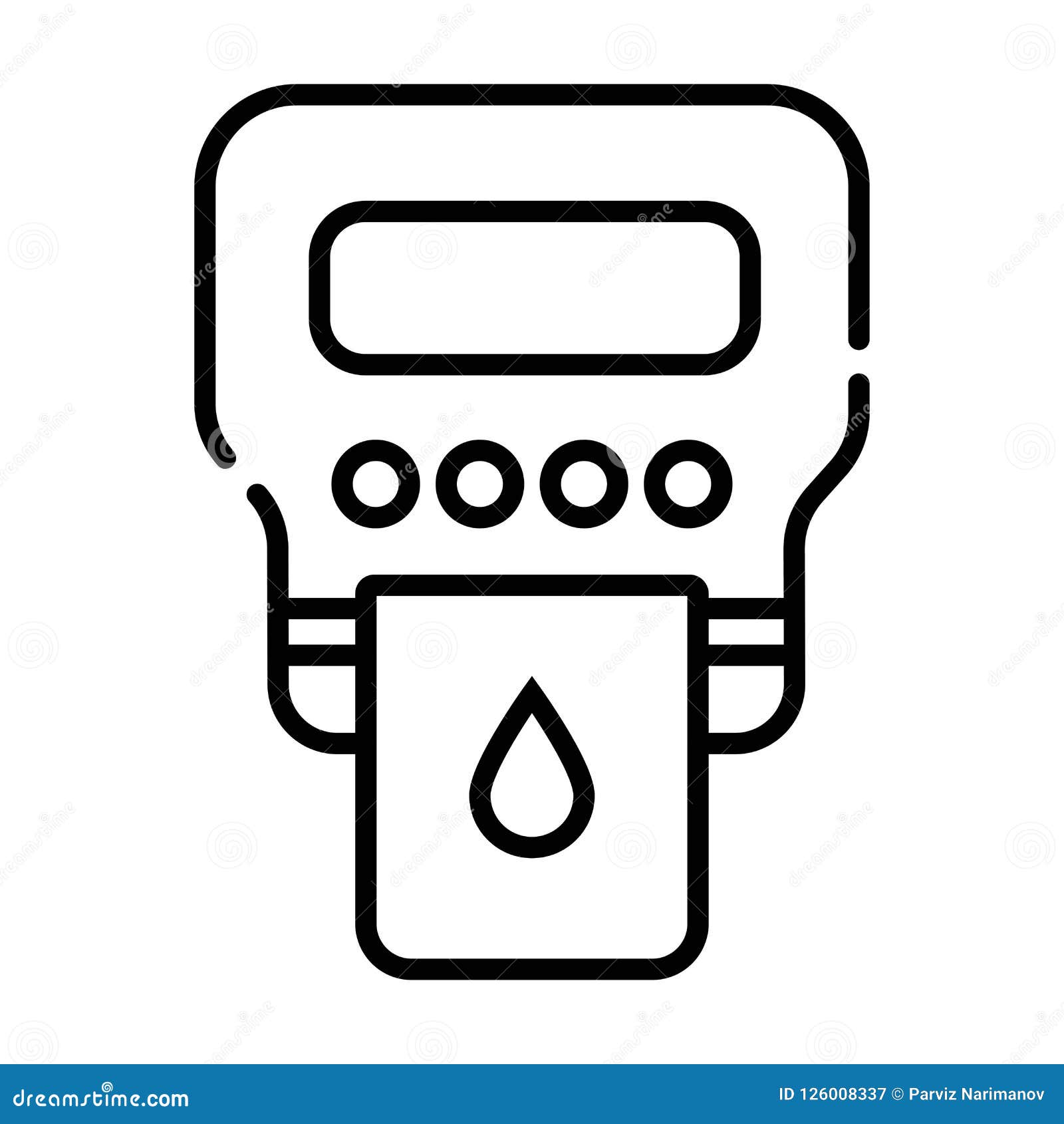 Hemoglobin vector icon stock illustration. Illustration of icon - 126008337