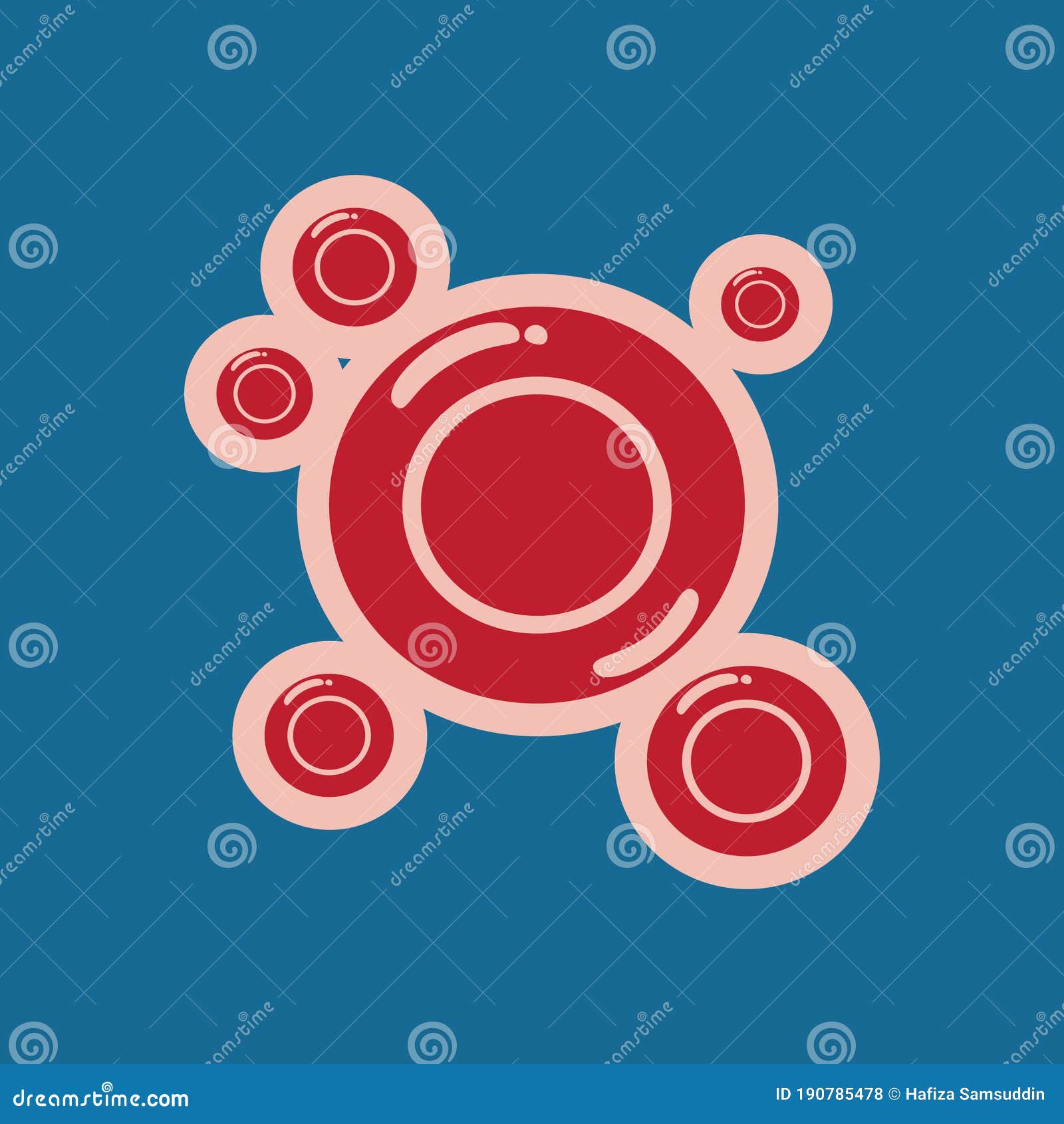 Hemoglobin. Vector Illustration Decorative Design Stock Vector ...
