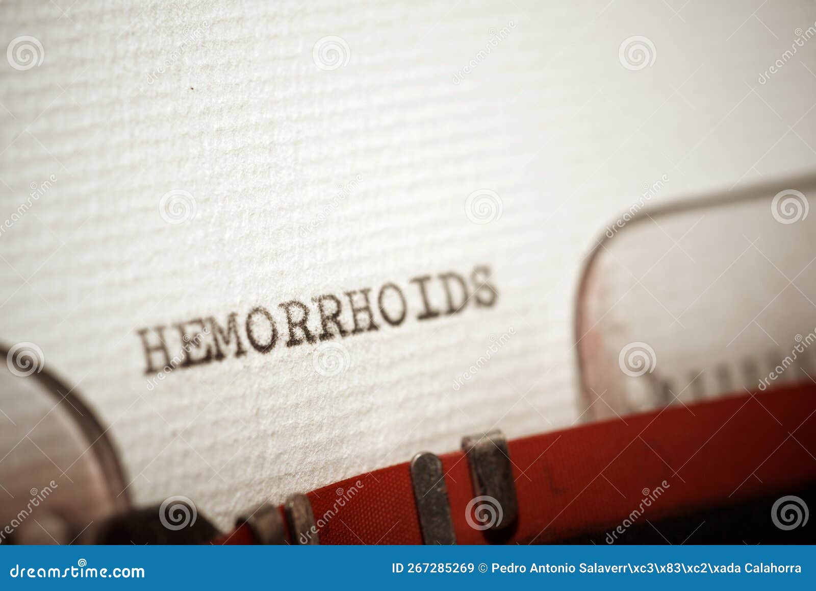 Hemorrhoids Concept View Stock Image Image Of Text 267285269