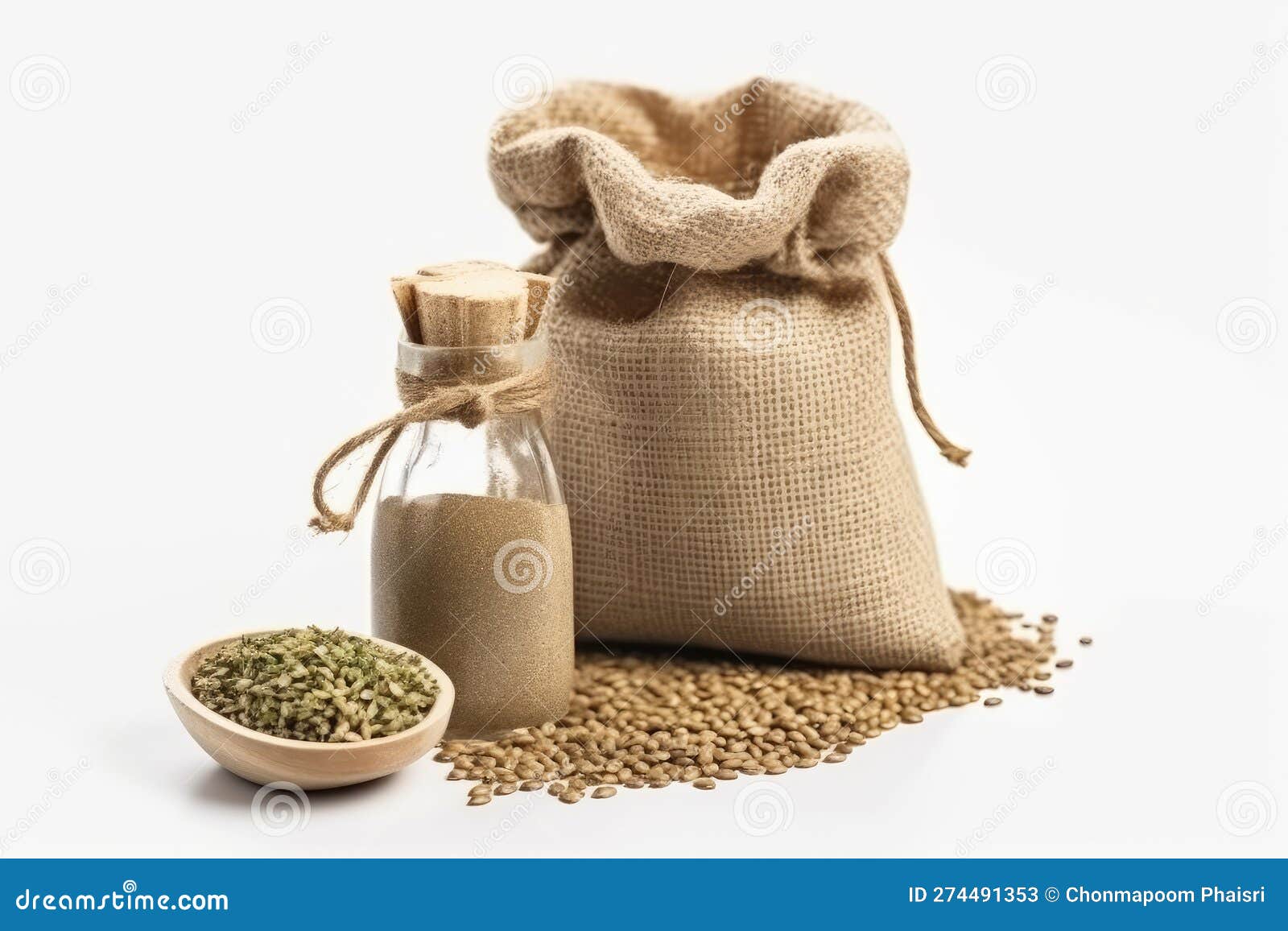 Hemp Products Set. High Resolution, Isolated on White Background. Stock ...