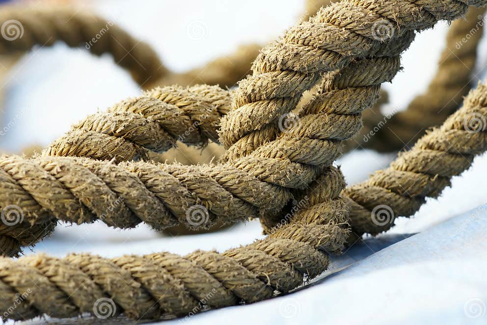Hemp rope stock image. Image of cord, twist, strand, rope - 18633567