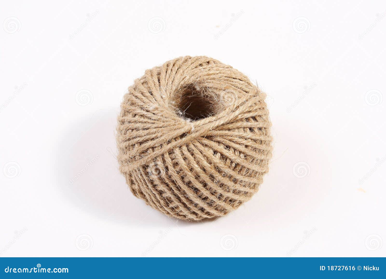 Hemp rope clew on white stock photo. Image of thin, detail - 18727616