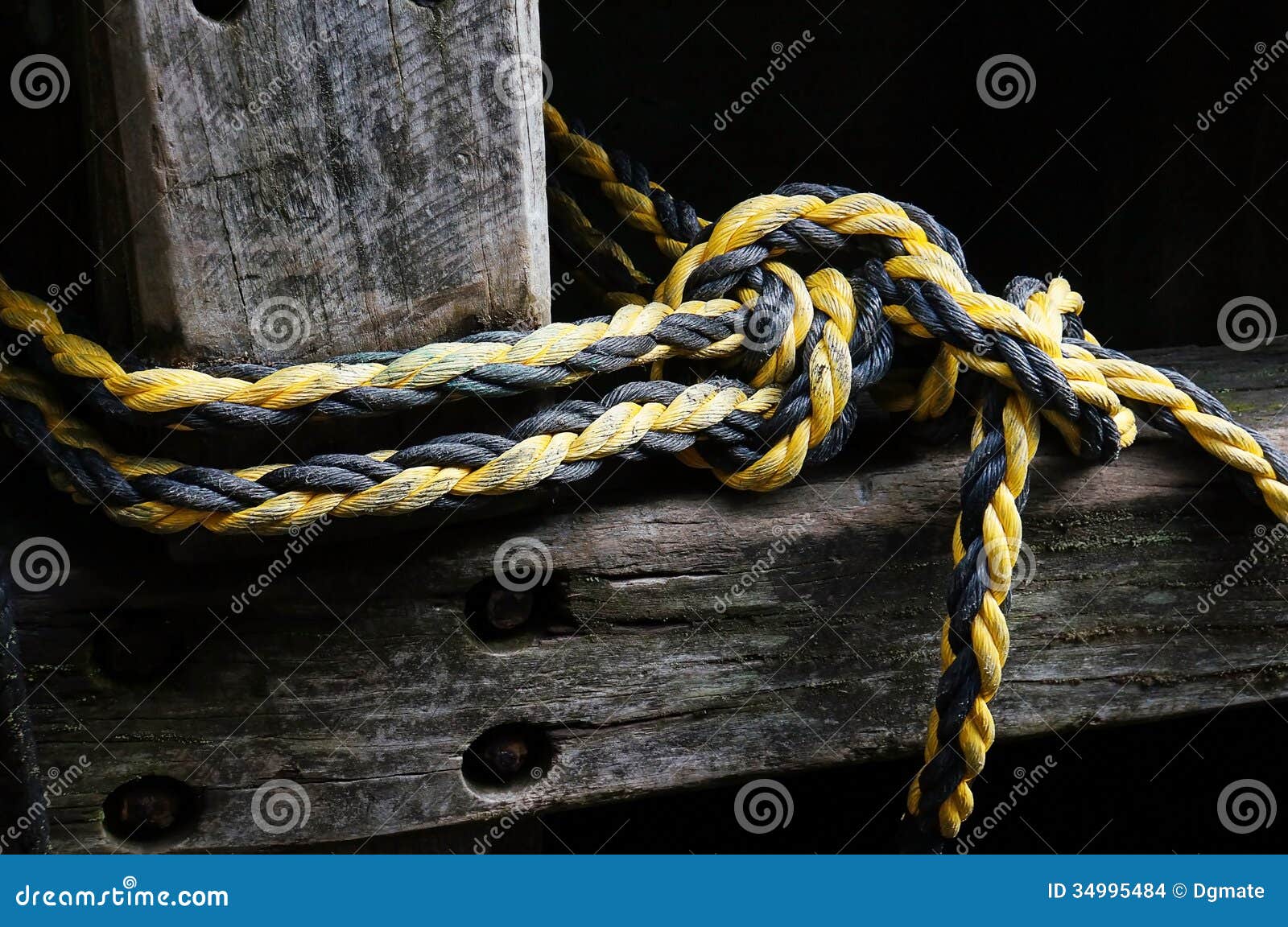 Hemp rope stock photo. Image of rigging, horizon, cord - 34995484