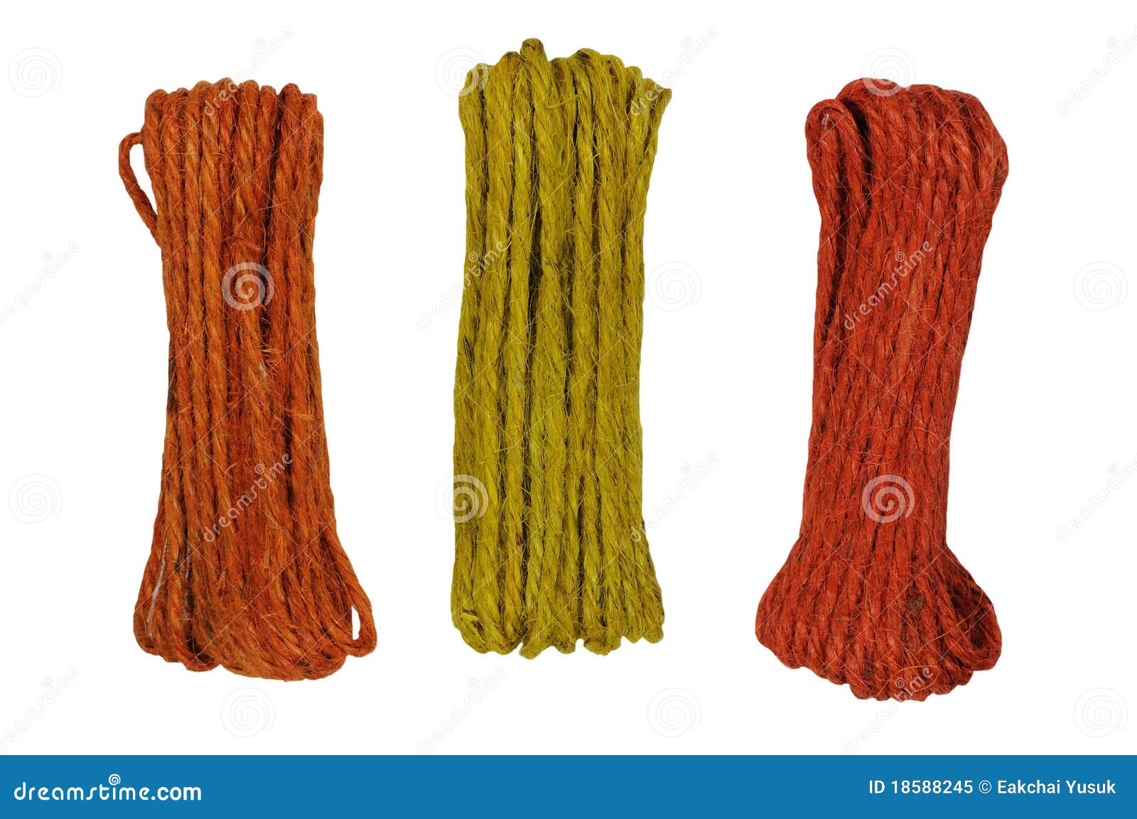 Hemp rope on white stock image. Image of twine, filament - 18588245