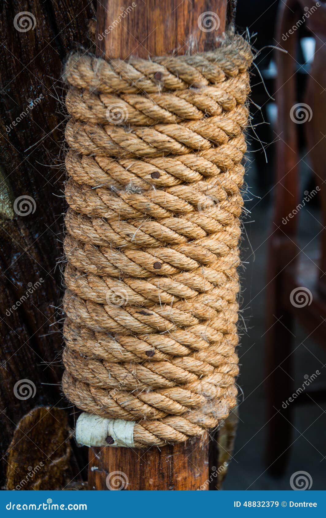 Hemp Rope Woven Several Levels Stock Image - Image of antique, boat ...