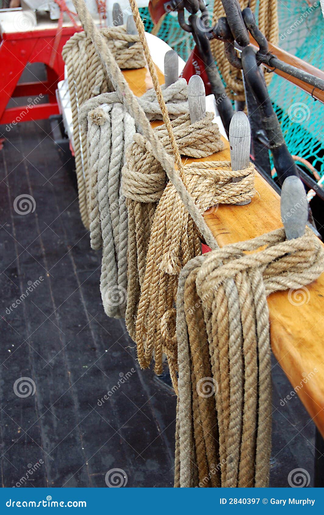 Hemp Ropes Stored on a Ship Stock Image - Image of knot, hank: 2840397