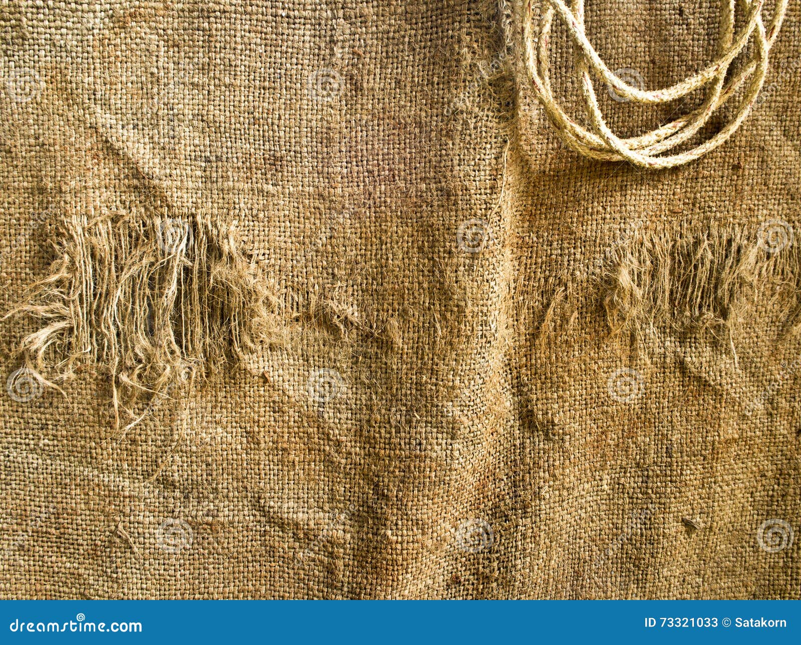 Hemp sack and rope stock image. Image of lacking, burlap - 73321033