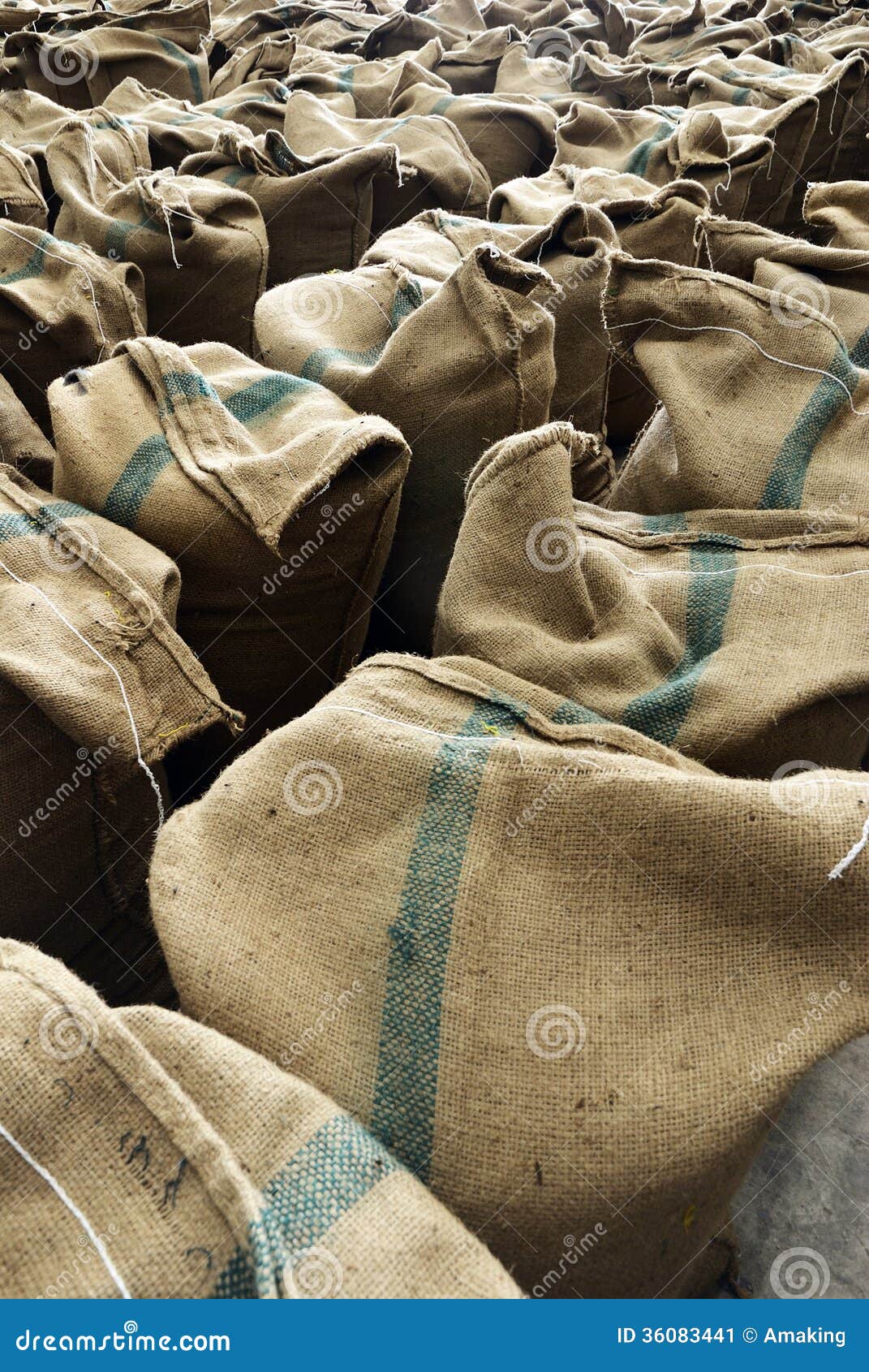 Hemp sacks containing rice stock image. Image of cereal - 36083441