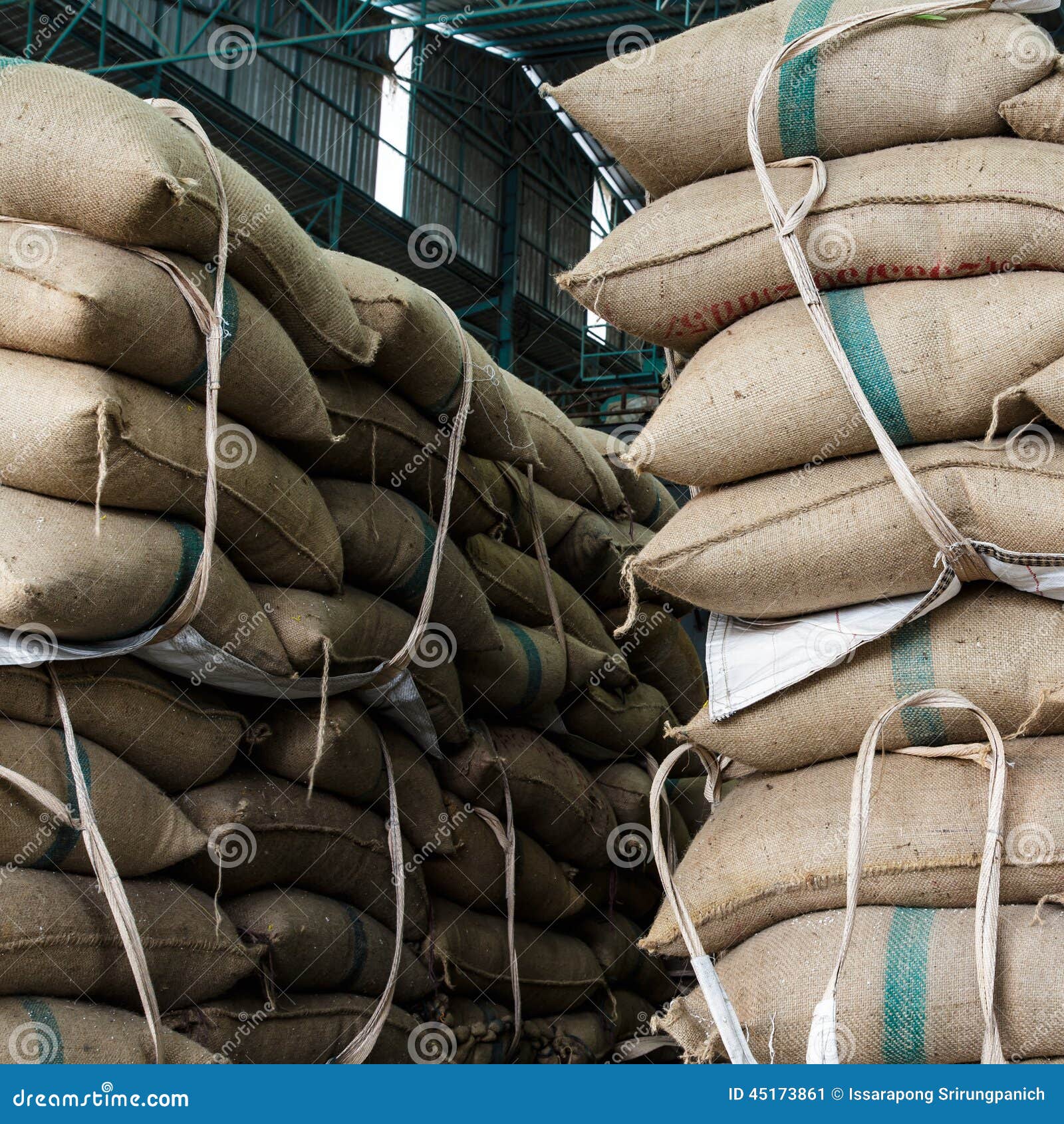 Hemp sacks stock image. Image of healthy, natural, grain - 45173861