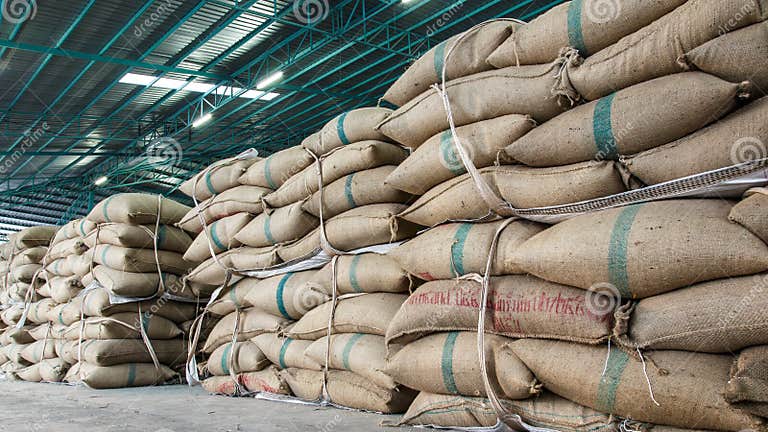 Hemp sacks stock photo. Image of packaging, background - 45174000