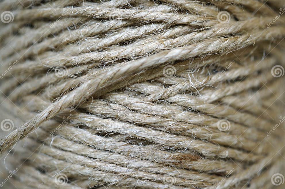Hemp Thread Macro Close Up Texture Stock Image - Image of hemp, natural ...