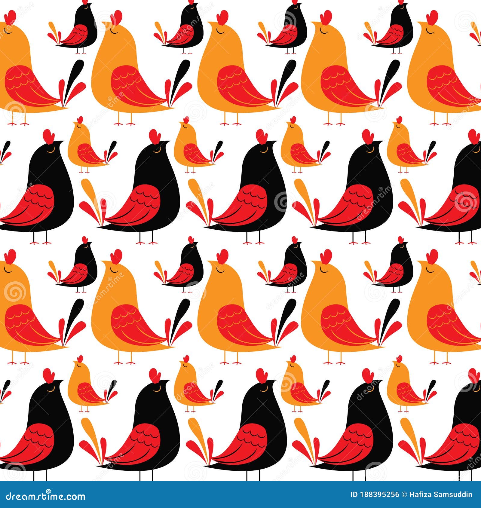 Hen Background. Vector Illustration Decorative Design Stock Vector ...