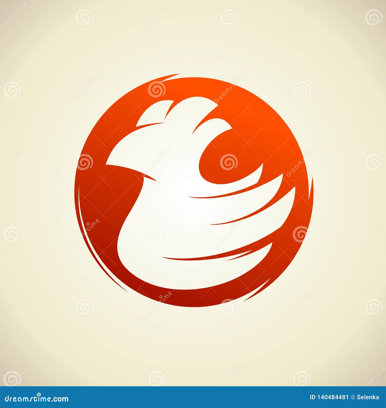 Hen Bird Logo Concept, Chicken Silhouette Stock Vector - Illustration ...