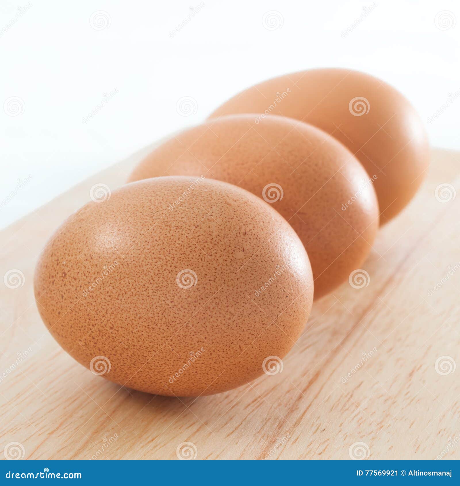 Hen Chicken Layers Uncooked Eggs Three Close Up Square Composition ...