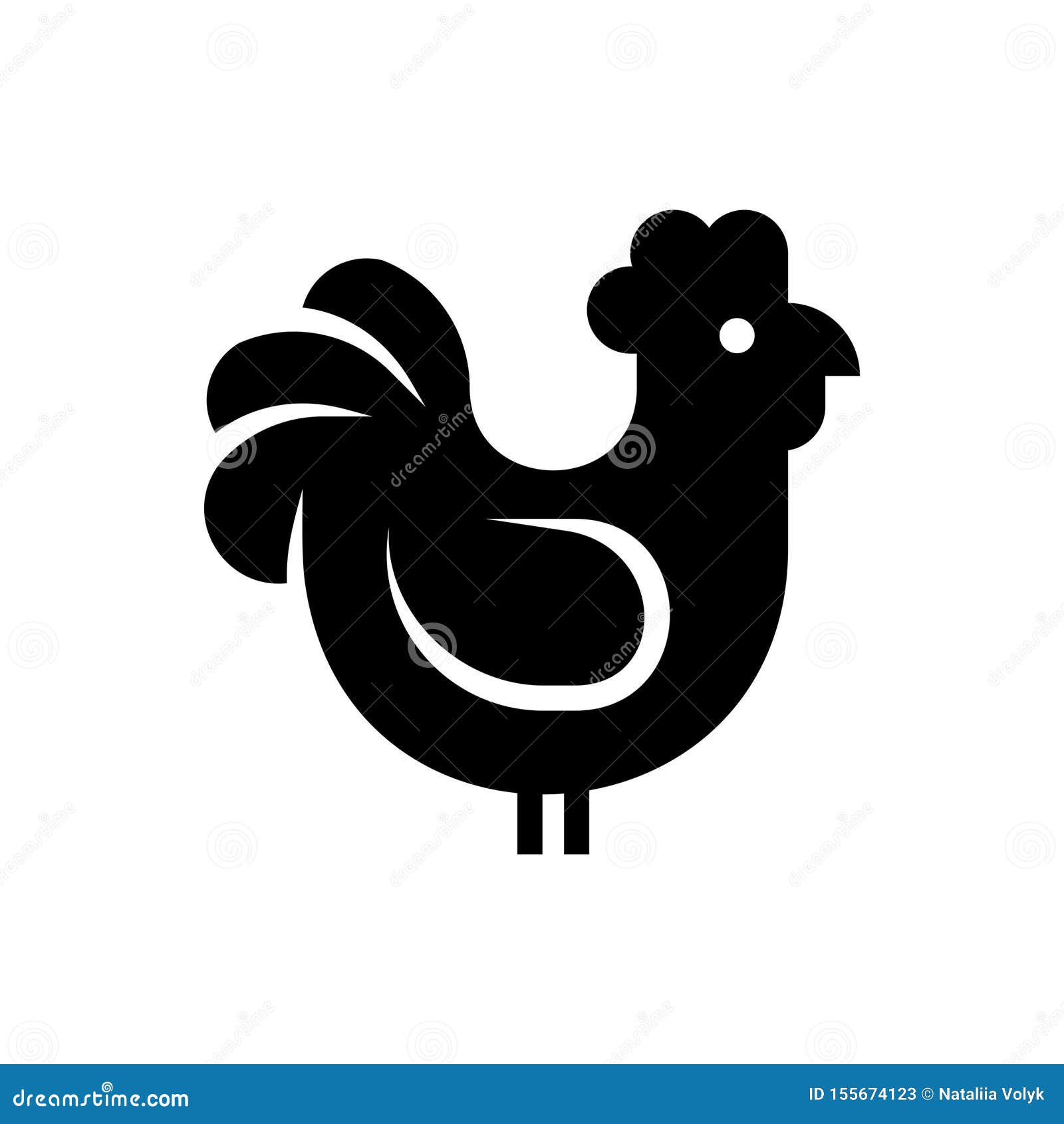 Hen, chicken logo stock vector. Illustration of agriculture - 155674123