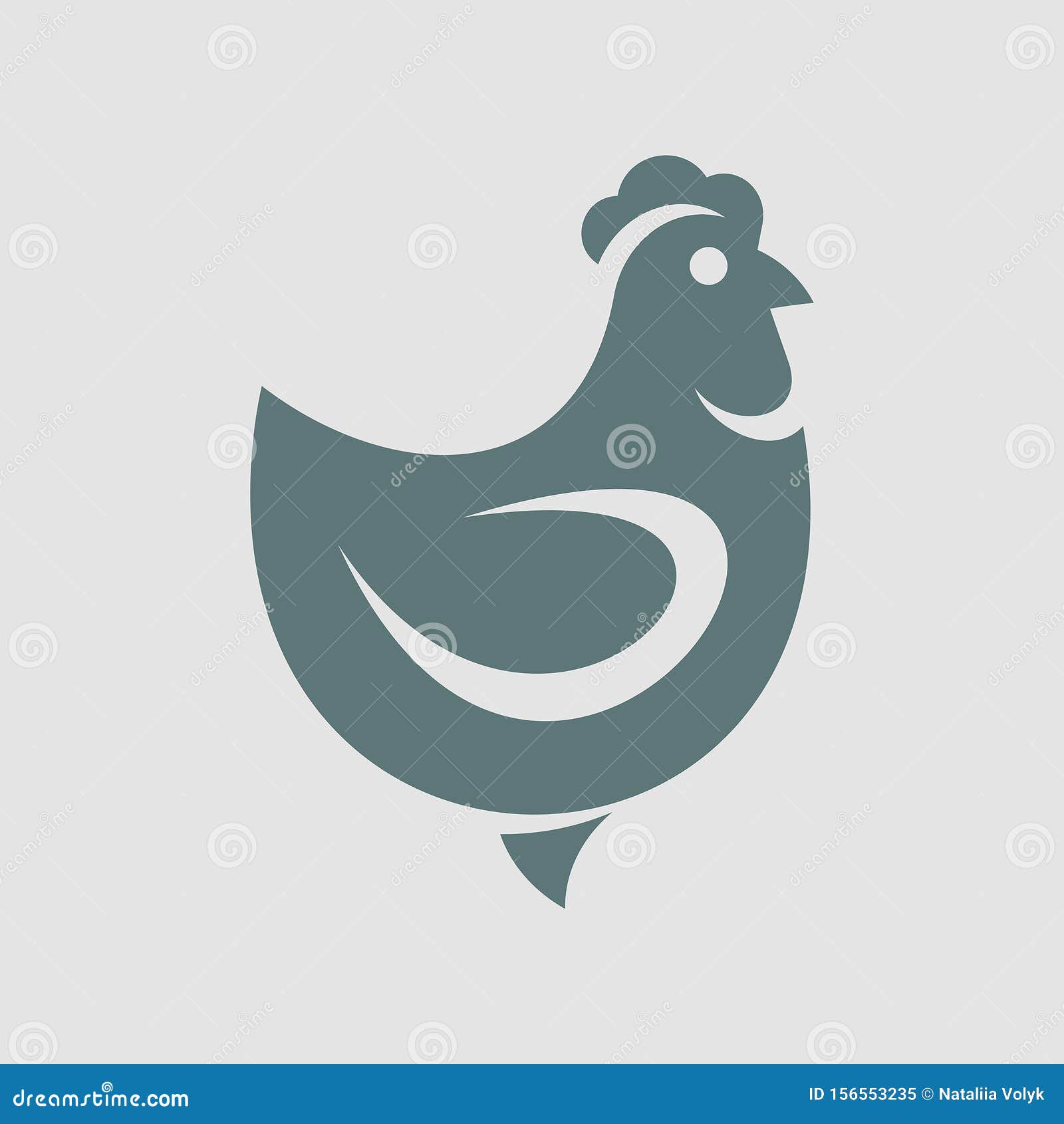 Hen, chicken logo stock vector. Illustration of symbol - 156553235