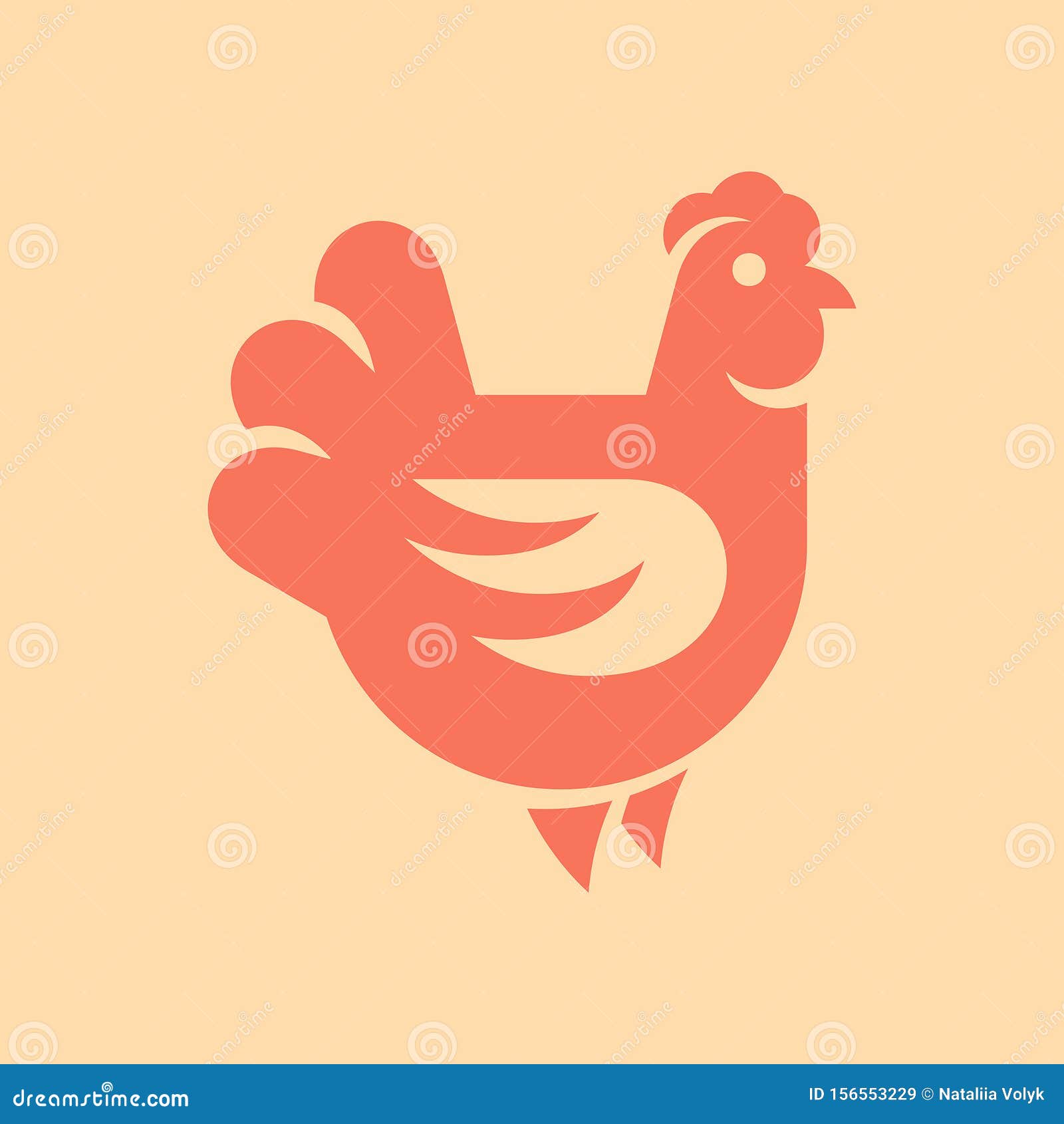 Hen, chicken logo stock vector. Illustration of graphic - 156553229