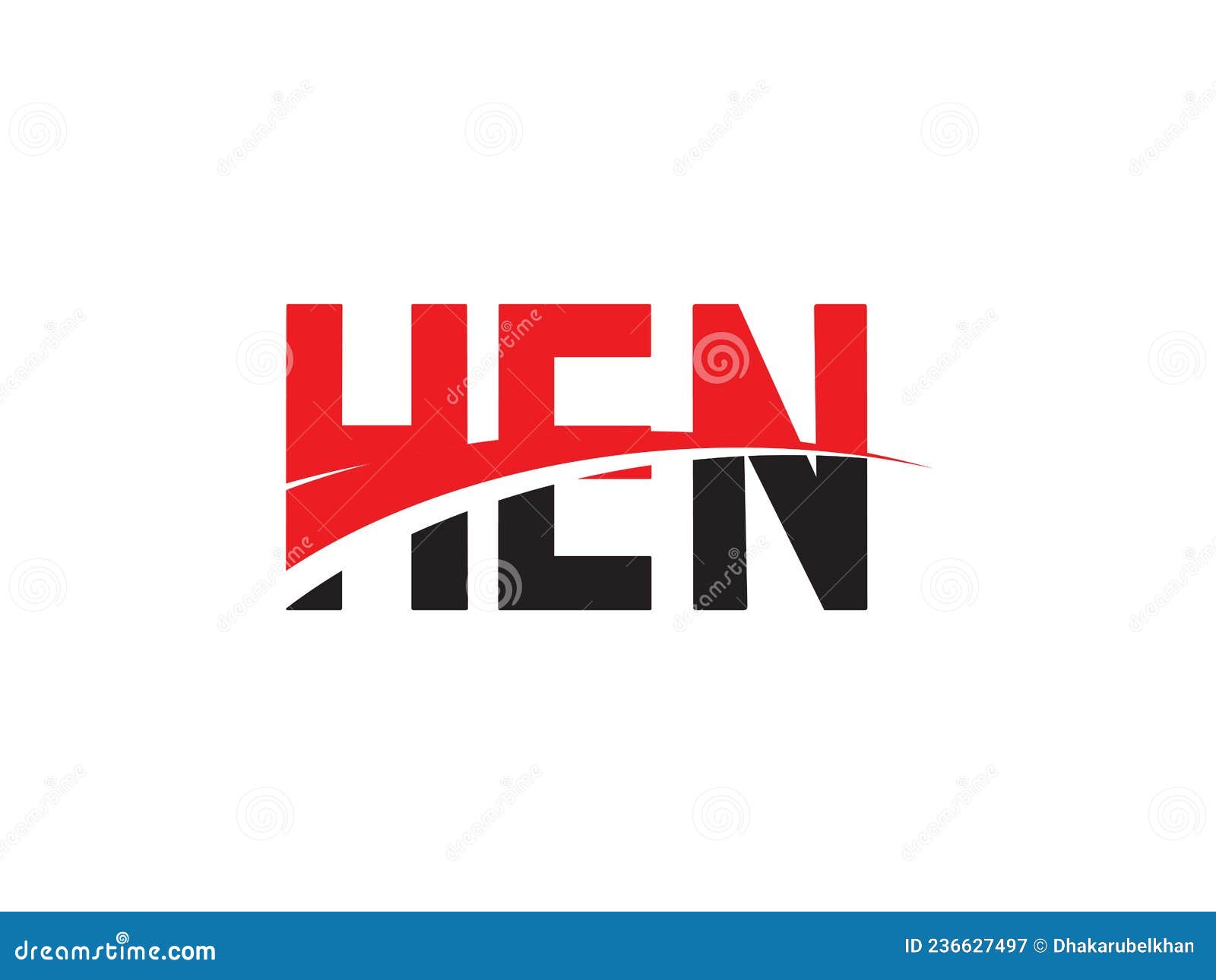 HEN Letter Initial Logo Design Vector Illustration Stock Vector ...