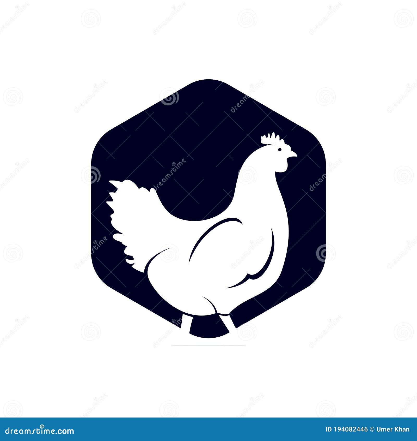 Hen logo design template stock vector. Illustration of design - 194082446
