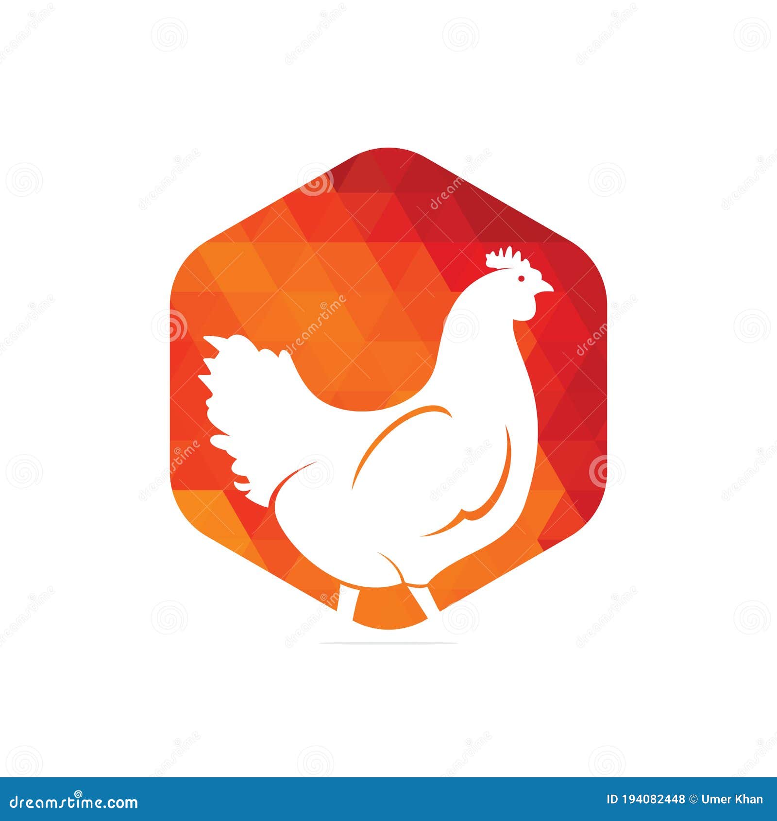 Hen logo design template stock vector. Illustration of isolated - 194082448