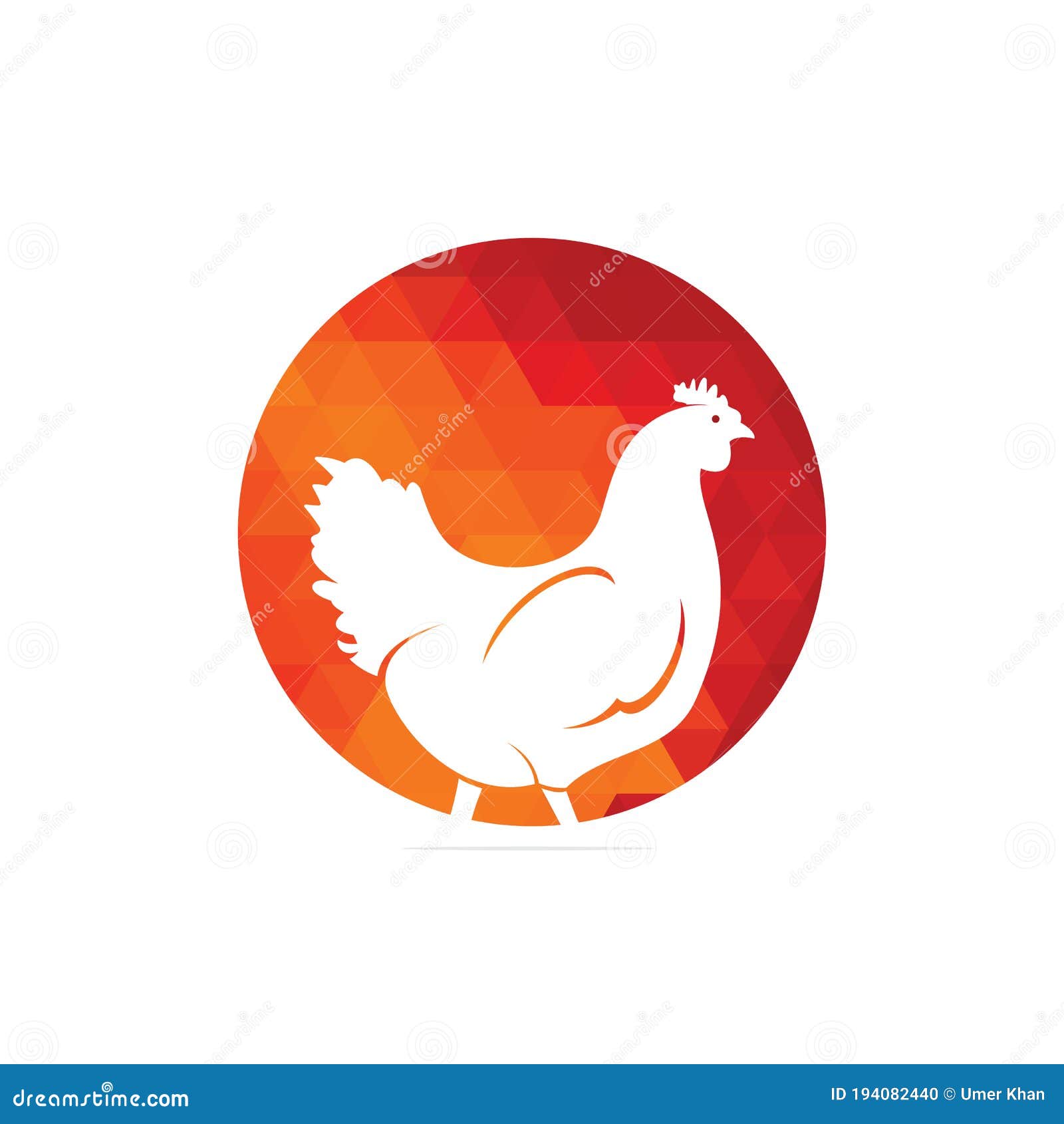 Hen logo design template stock vector. Illustration of isolated - 194082440