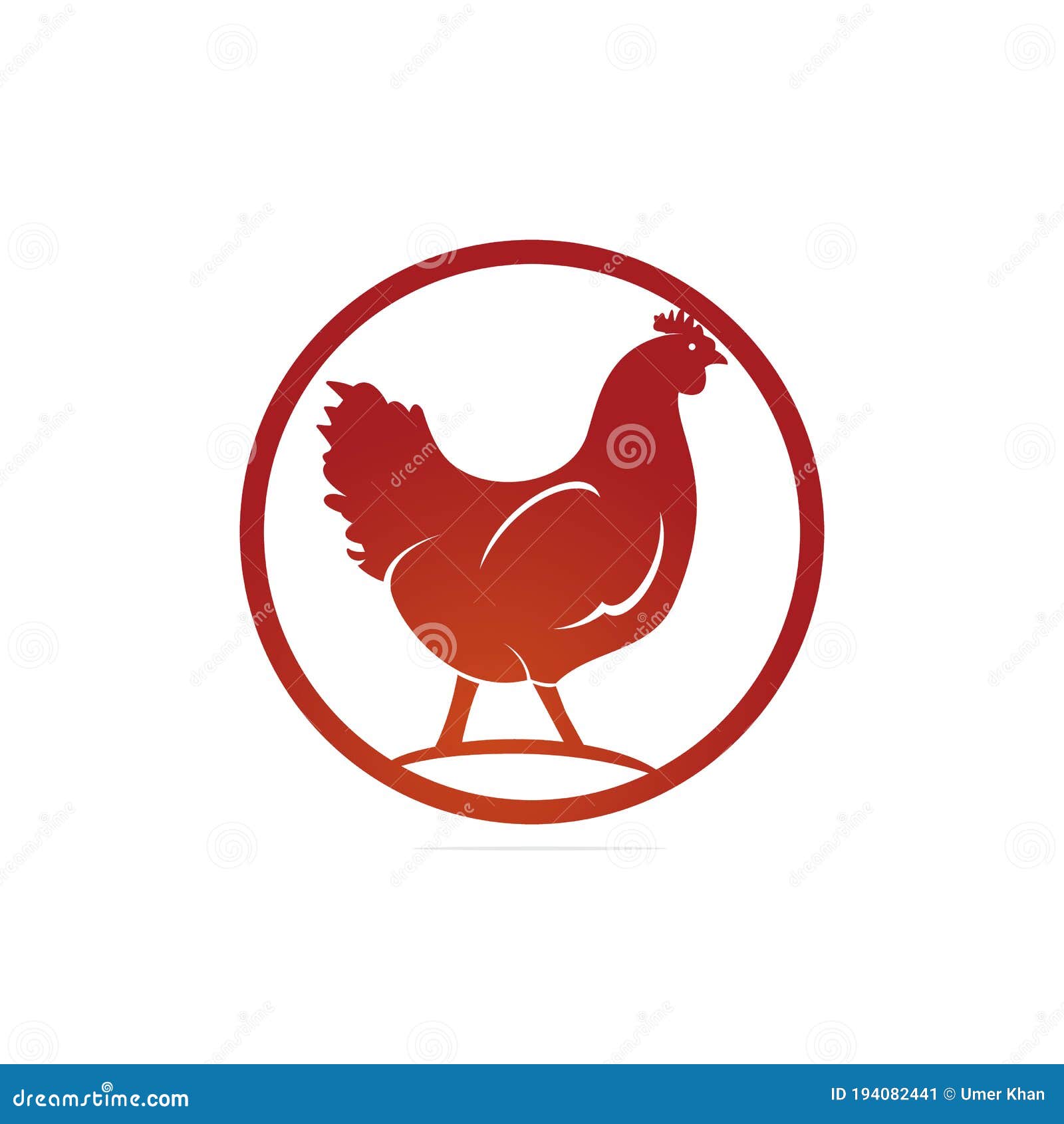 Hen logo design template stock vector. Illustration of plumage - 194082441