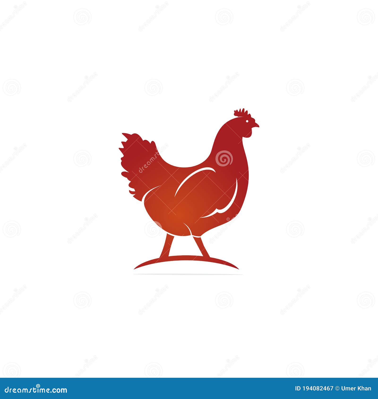 Hen logo design template stock vector. Illustration of peck - 194082467
