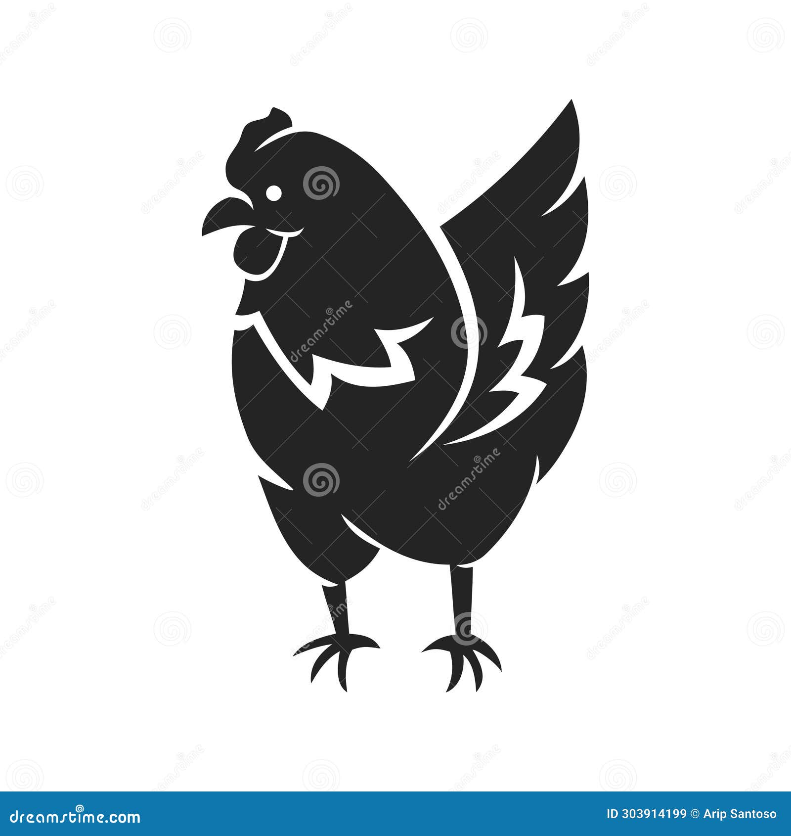 Hen Logo Template Isolated. Brand Identity. Icon Abstract Vector ...