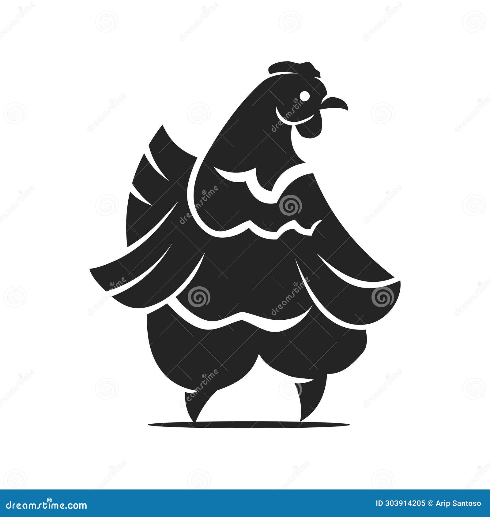 Hen Logo Template Isolated. Brand Identity. Icon Abstract Vector ...