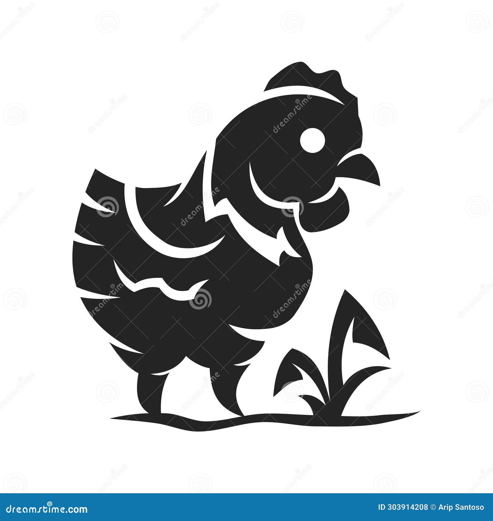 Hen Logo Template Isolated. Brand Identity. Icon Abstract Vector ...