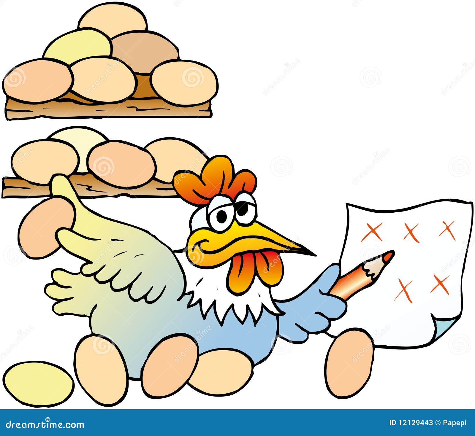 Hen Mathematics Royalty-Free Stock Photography | CartoonDealer.com #12129443