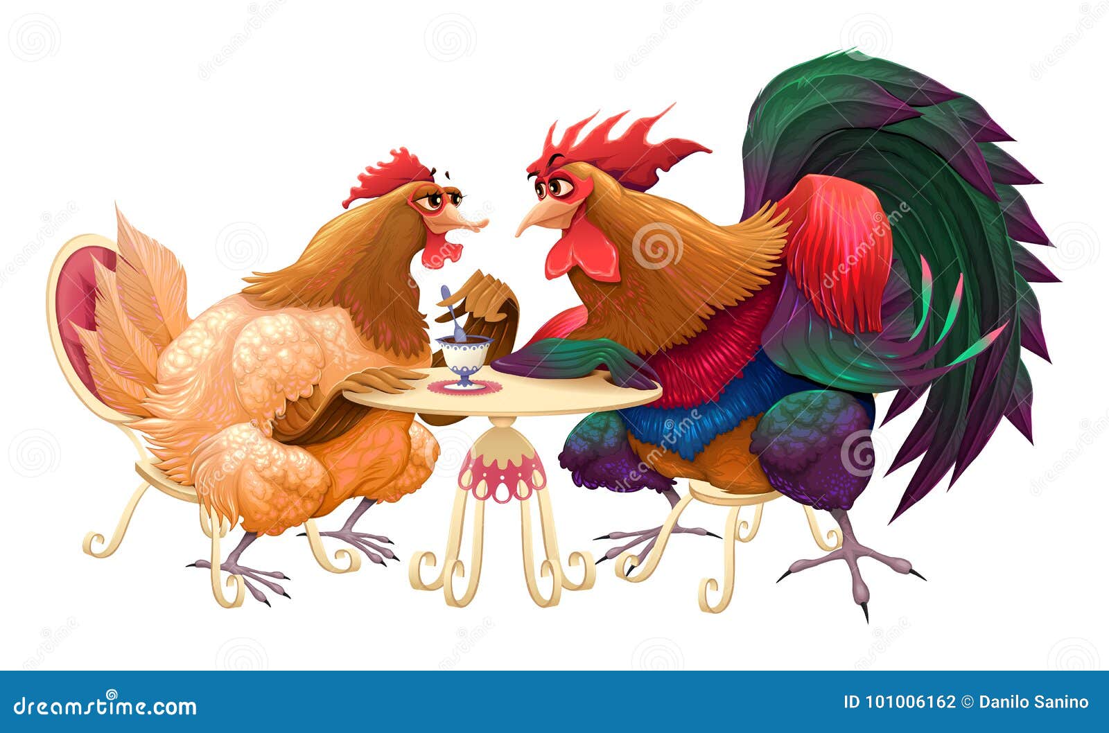 Silly Rooster Clip Art