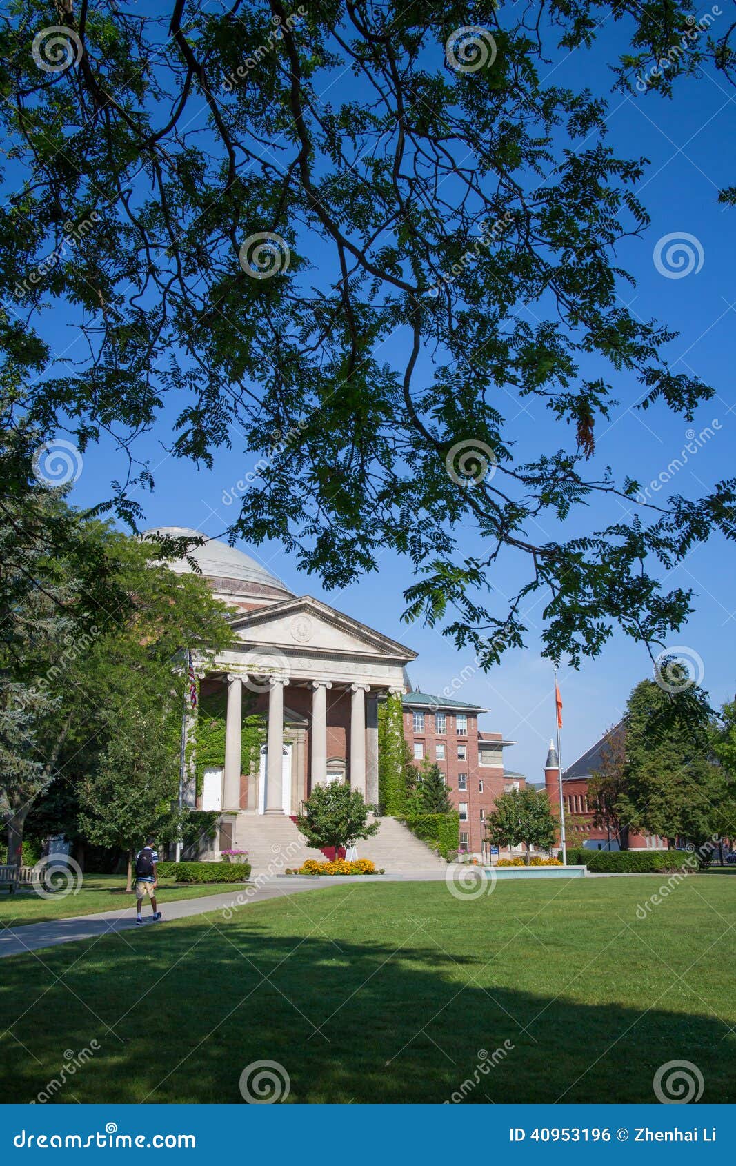 Hendricks Chapel in Syracuse University Stock Photo - Image of pillar ...