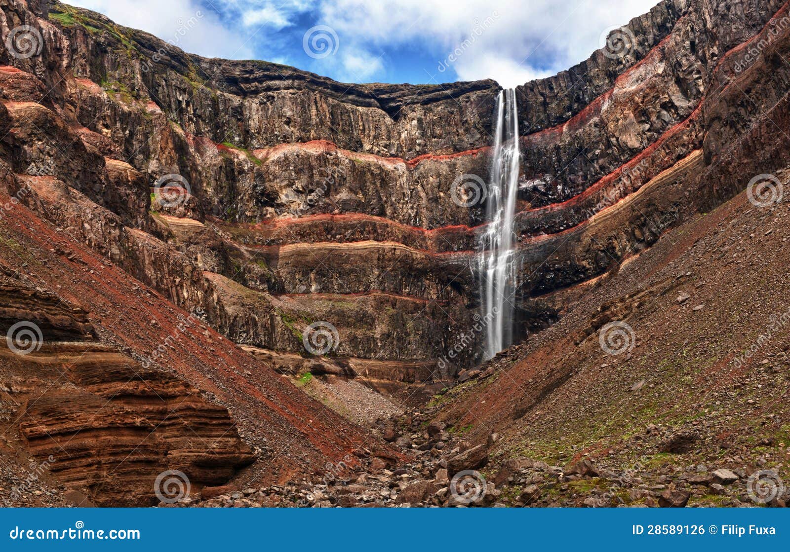 Hengifoss stock photo. Image of glacier, scandinavia - 28589126