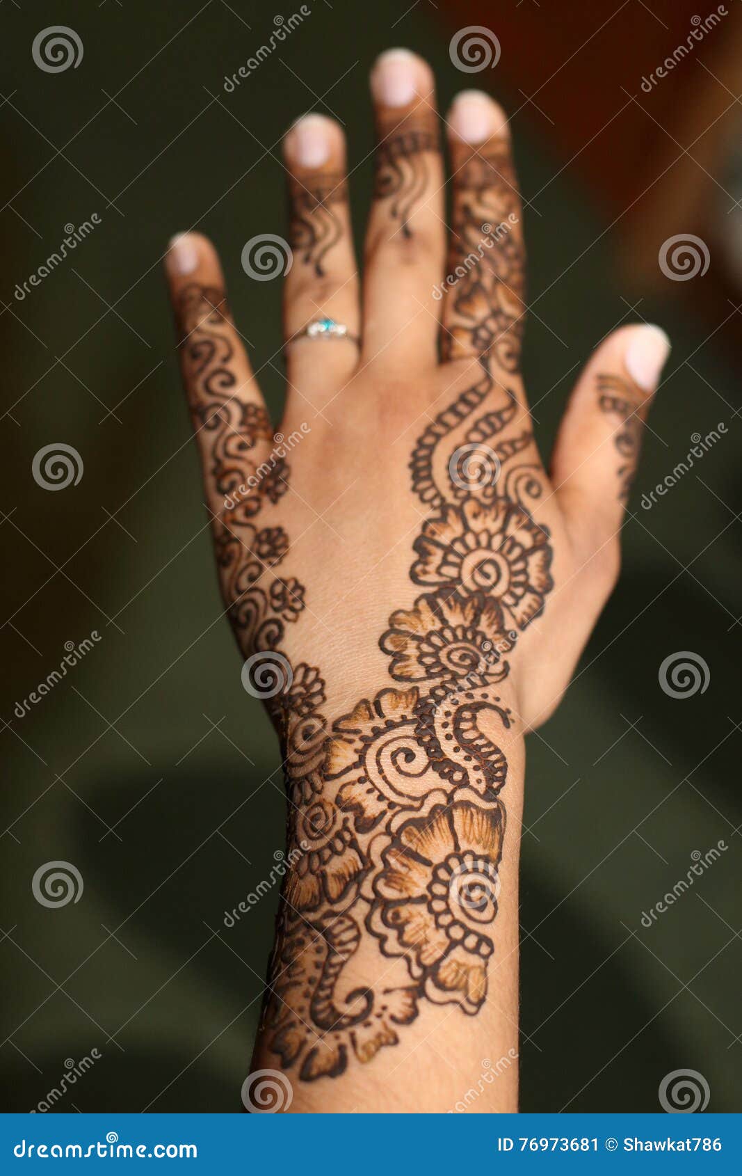 Henna design stock image. Image of skin, application - 76973681
