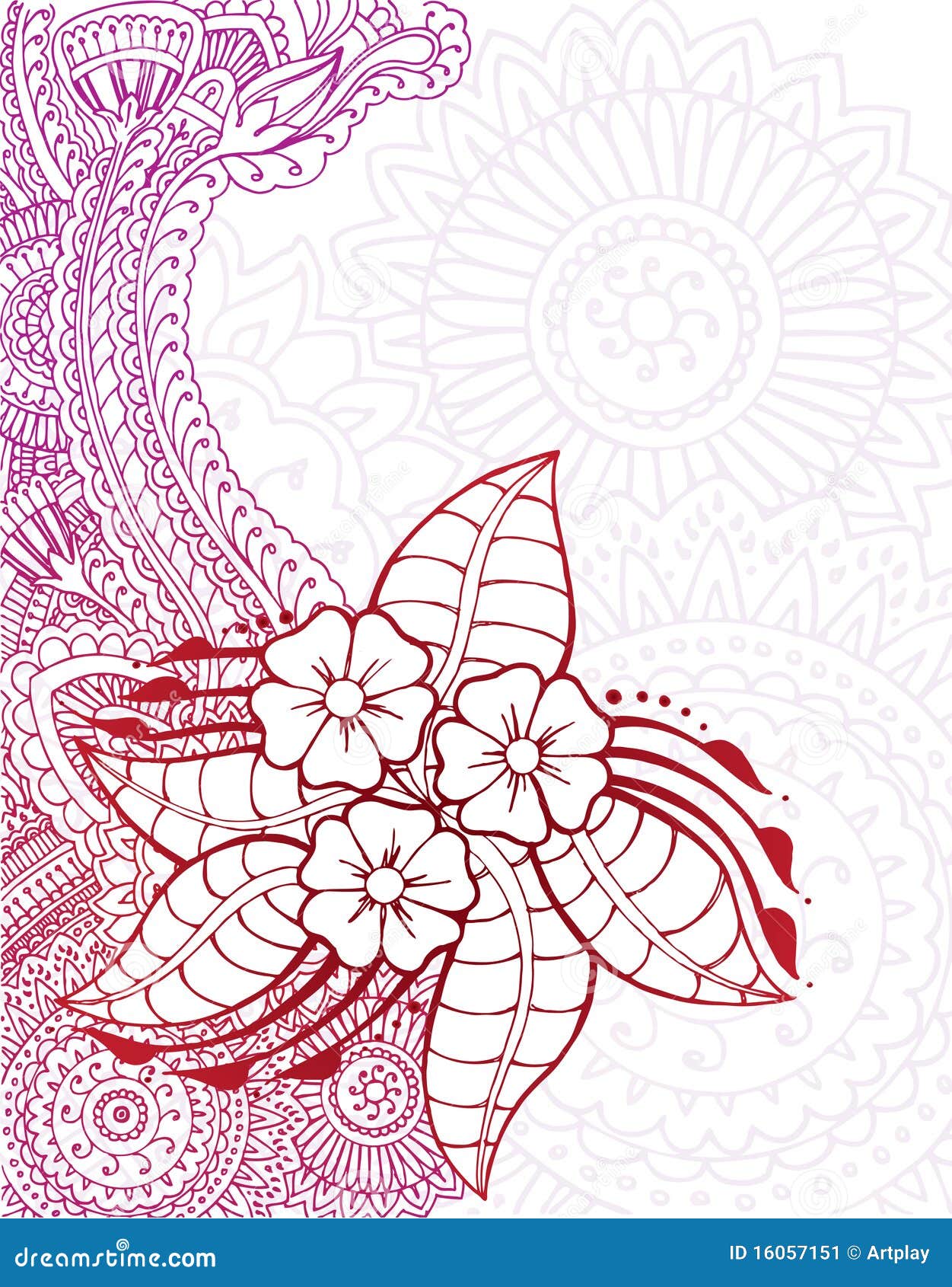 Tropical Henna Stock Illustrations – 400 Tropical Henna Stock ...