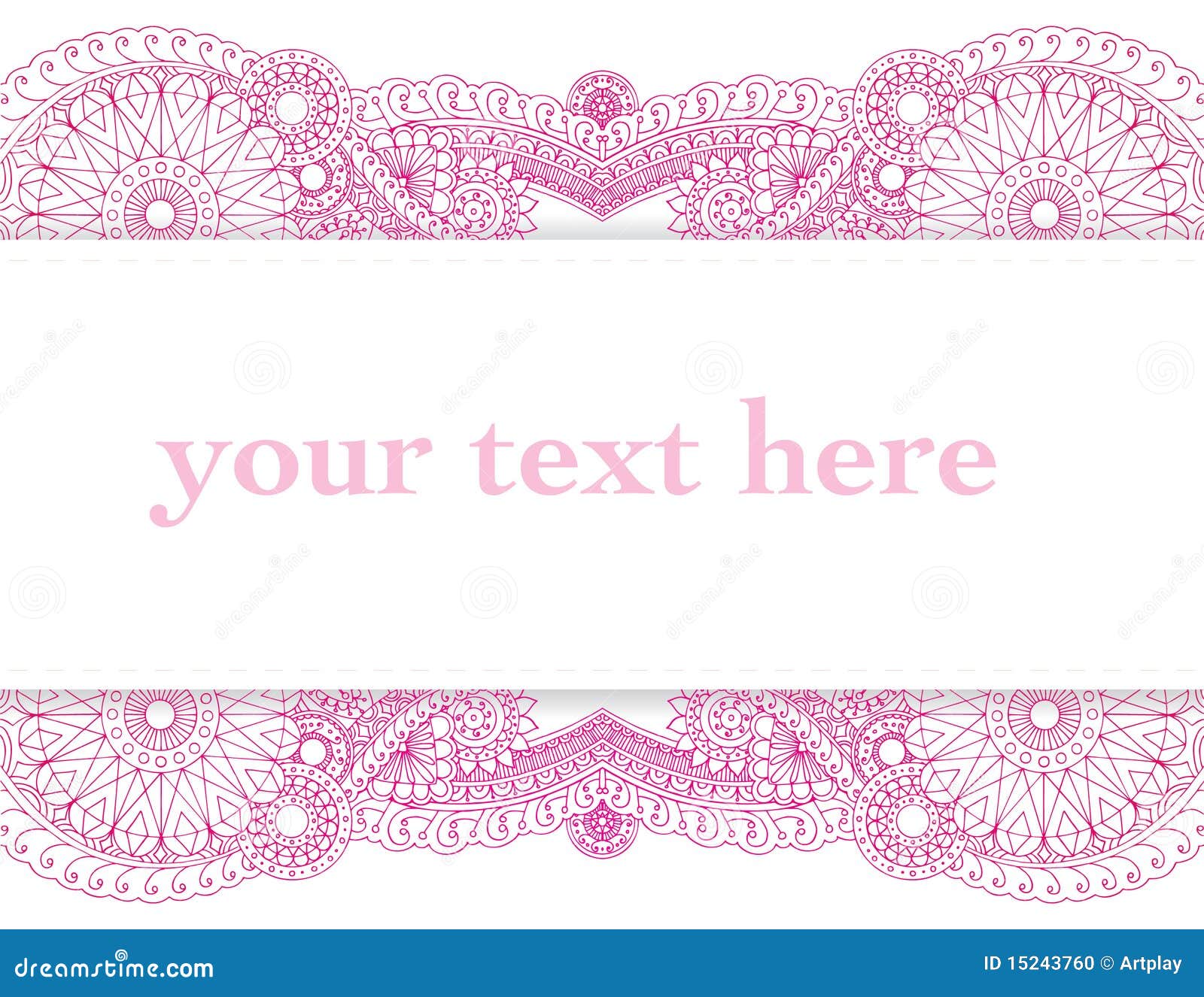 Henna Frame Doodles Mehndi Tattoo Vector | CartoonDealer.com #25247190