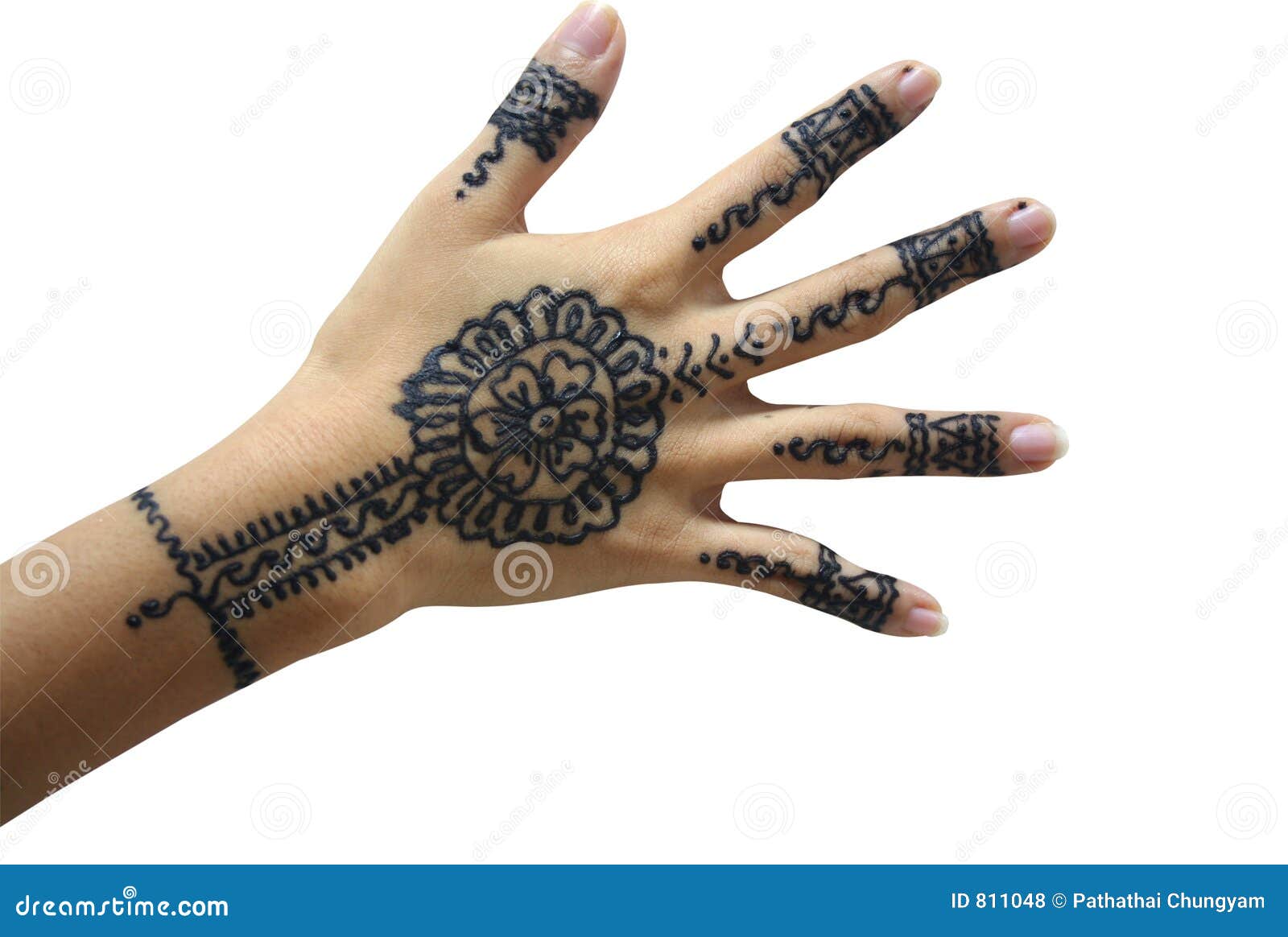Henna hand stock photo. Image of decoration, color, bride - 811048