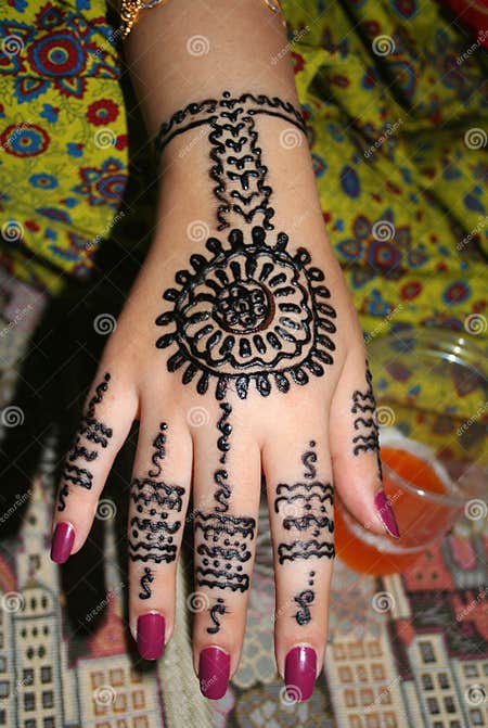 Henna hand stock photo. Image of freak, adornment, colour - 962534