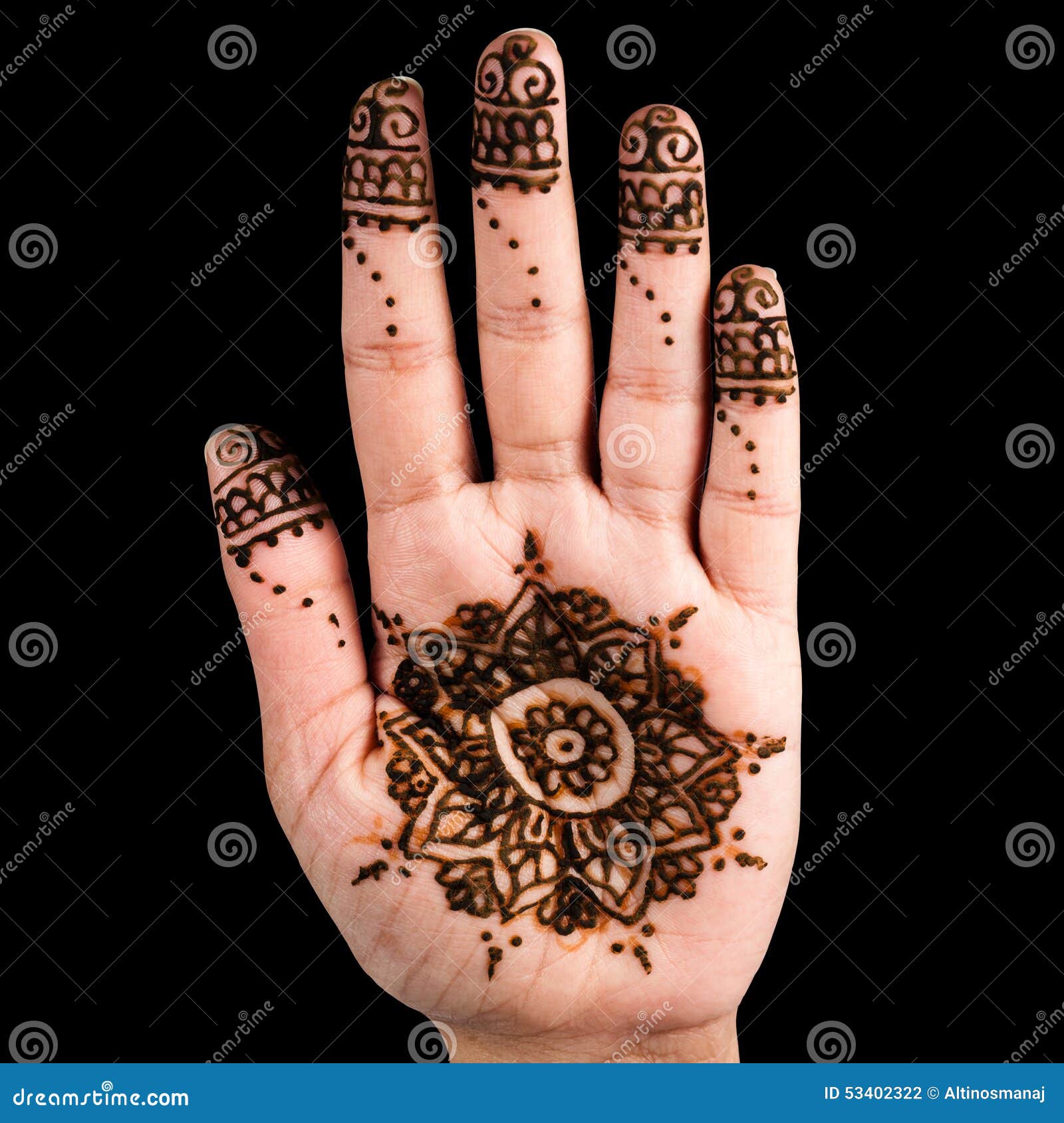 Henna Hand Paintings Stock Image | CartoonDealer.com #3082621