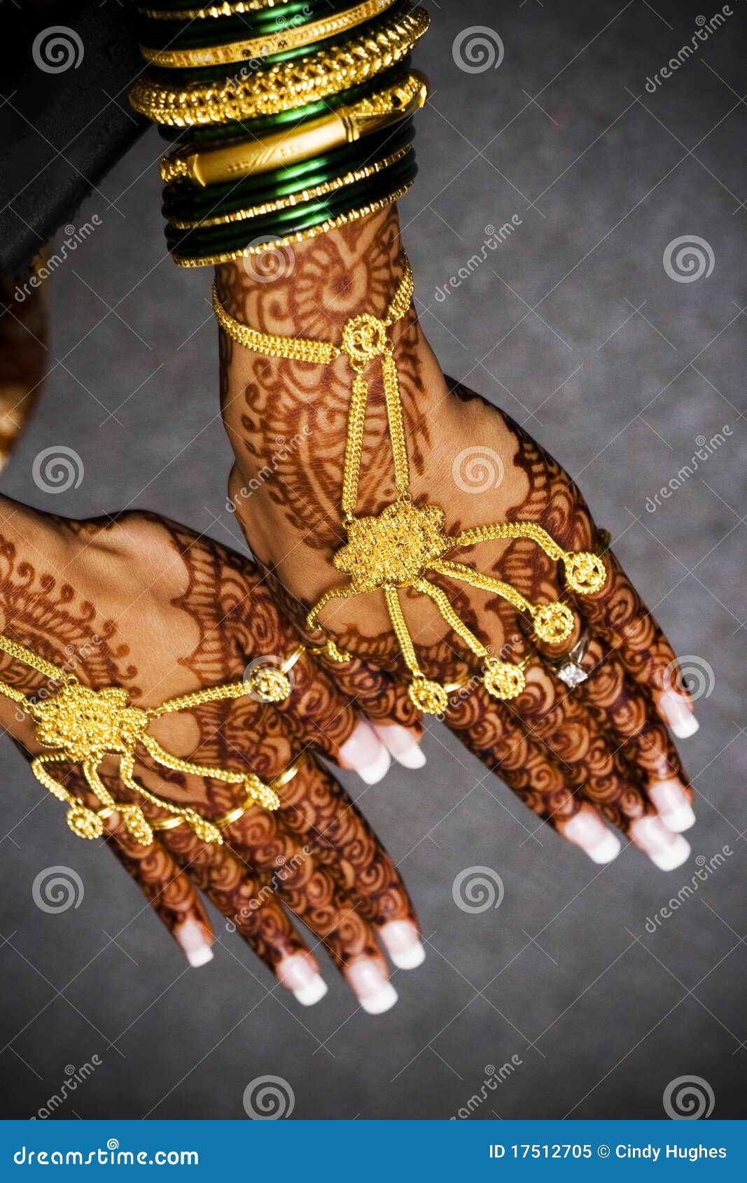Henna hands stock image. Image of frame, gold, event - 17512705