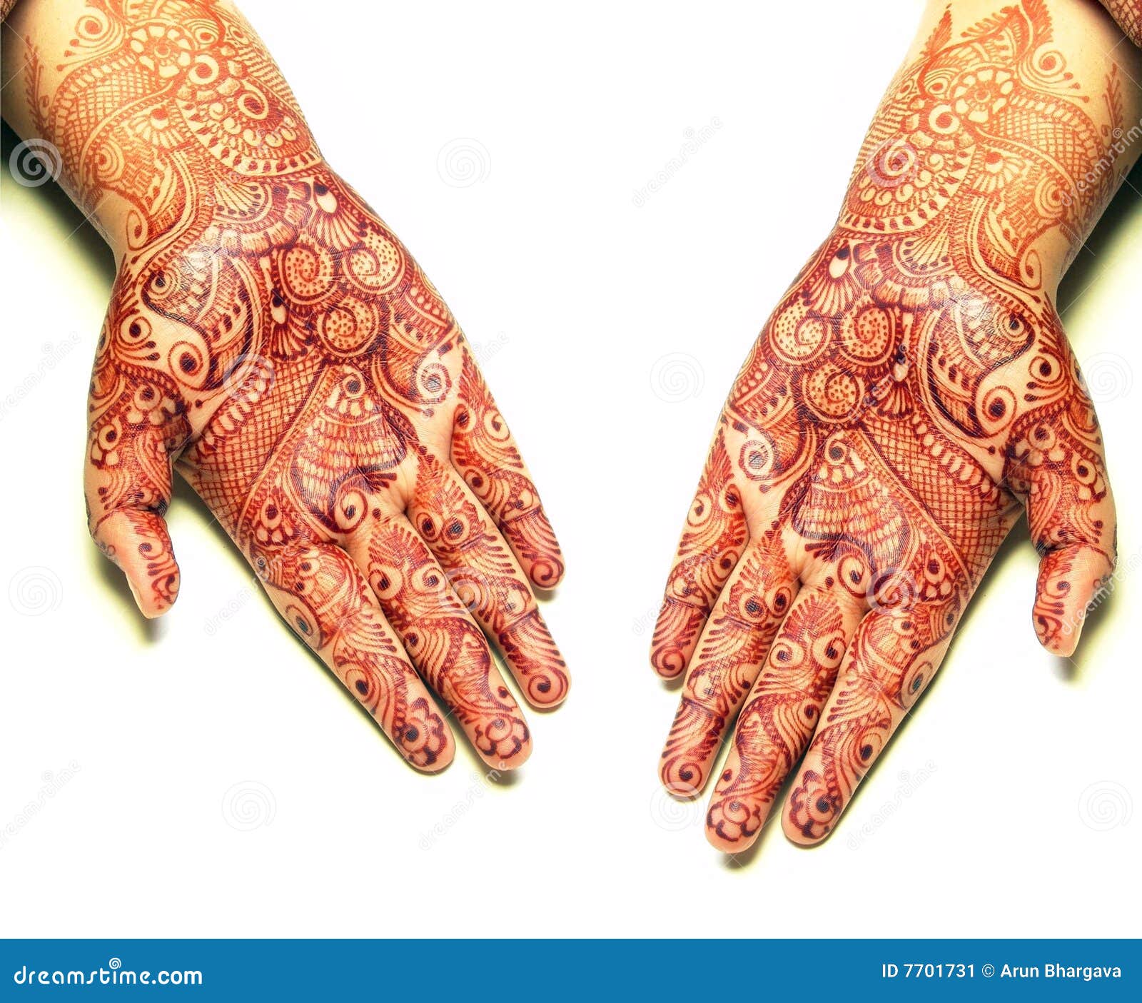 Henna on hands stock image. Image of girl, colorant, design - 7701731