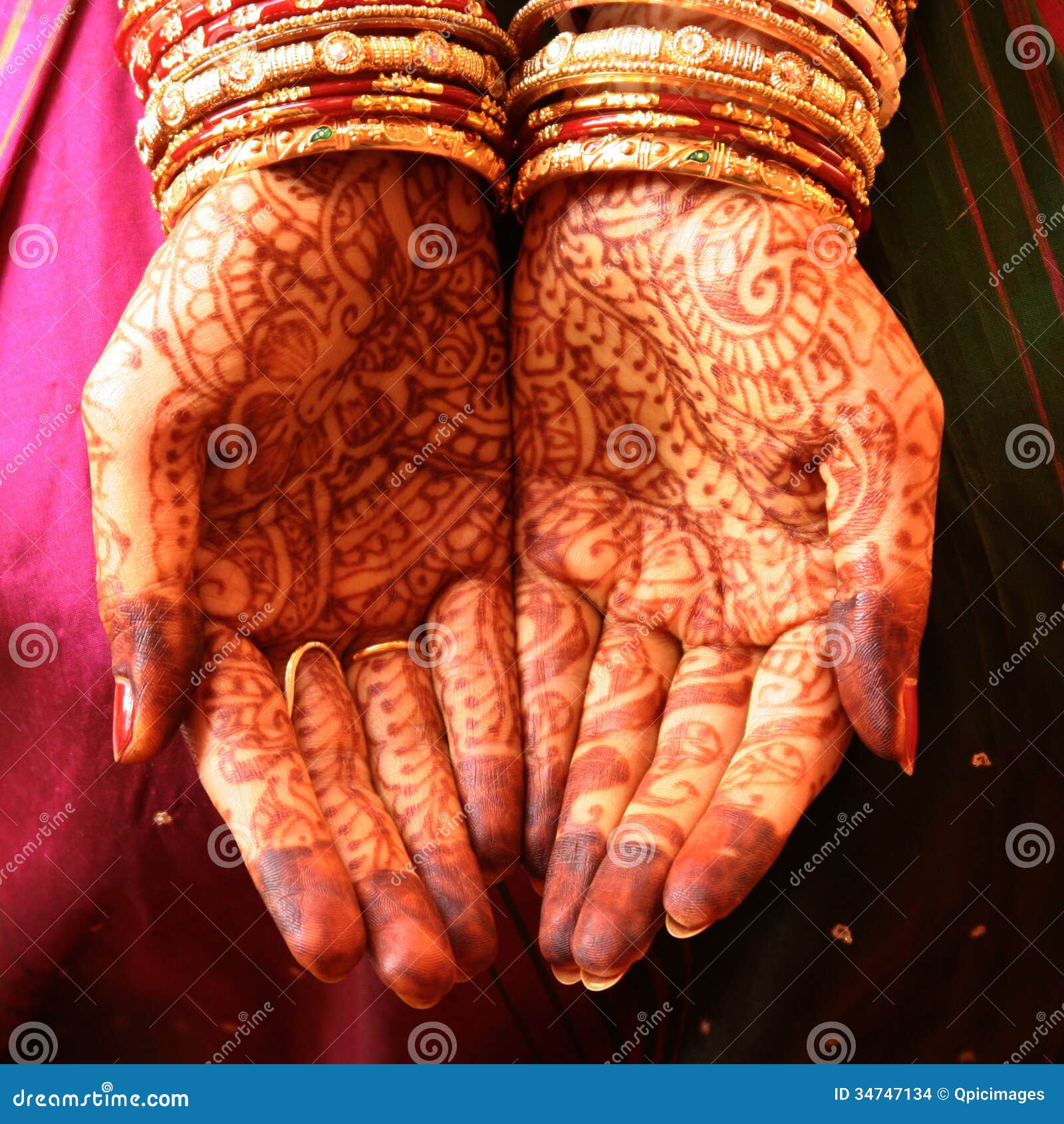 Henna Hands and Bangles stock photo. Image of mehandi - 34747134