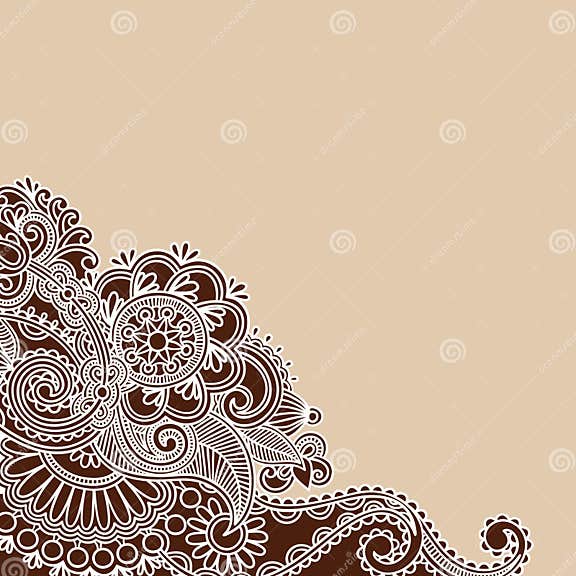 Henna Illustration Design stock vector. Illustration of retro - 21165230