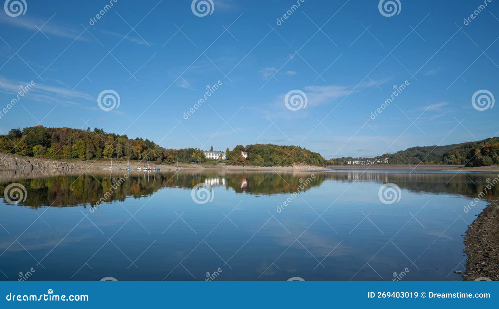 Henne Lake, Meschede, Sauerland, Germany Stock Image - Image of tourism ...